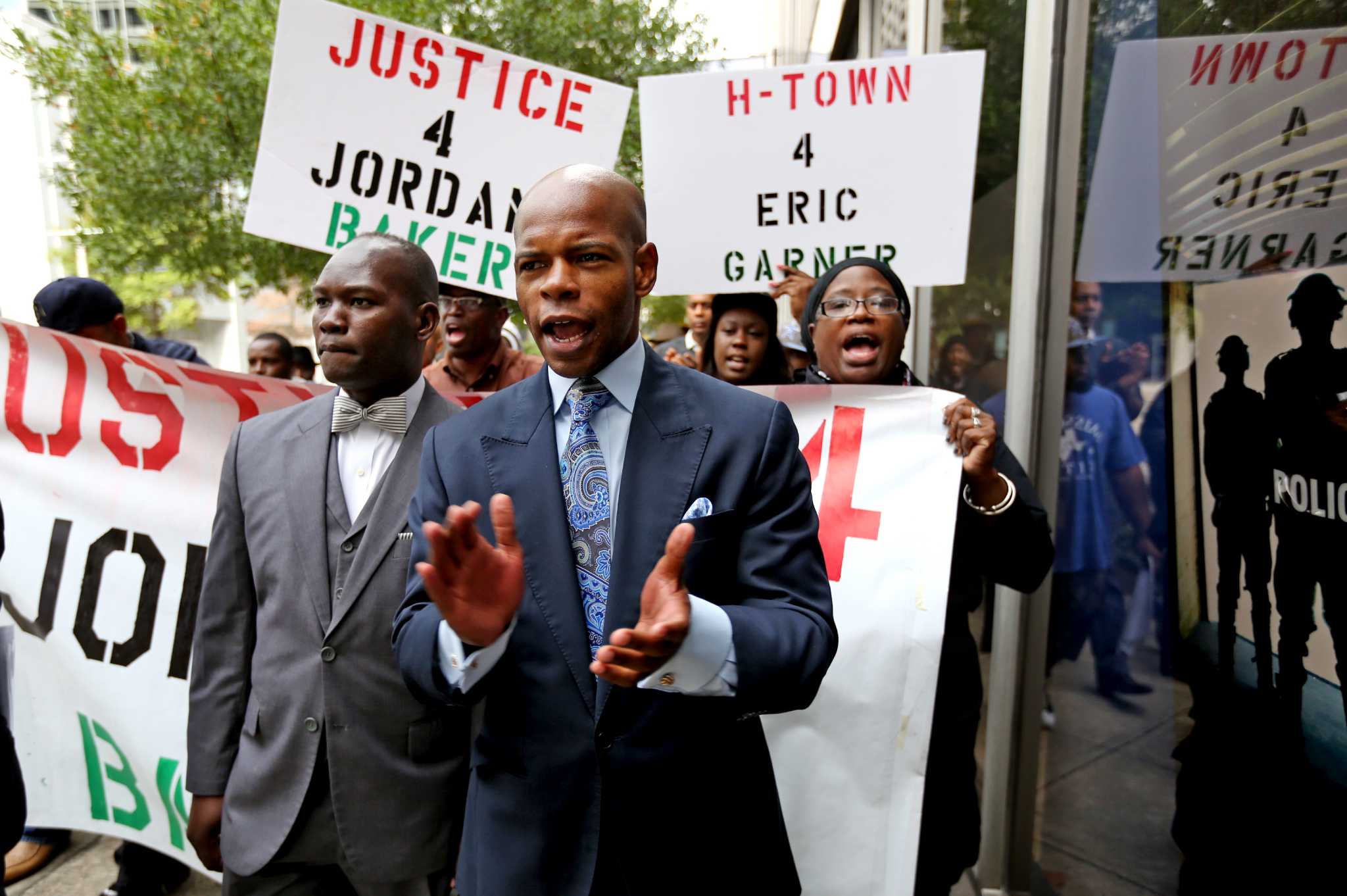 HPD headquarters at the center of protests