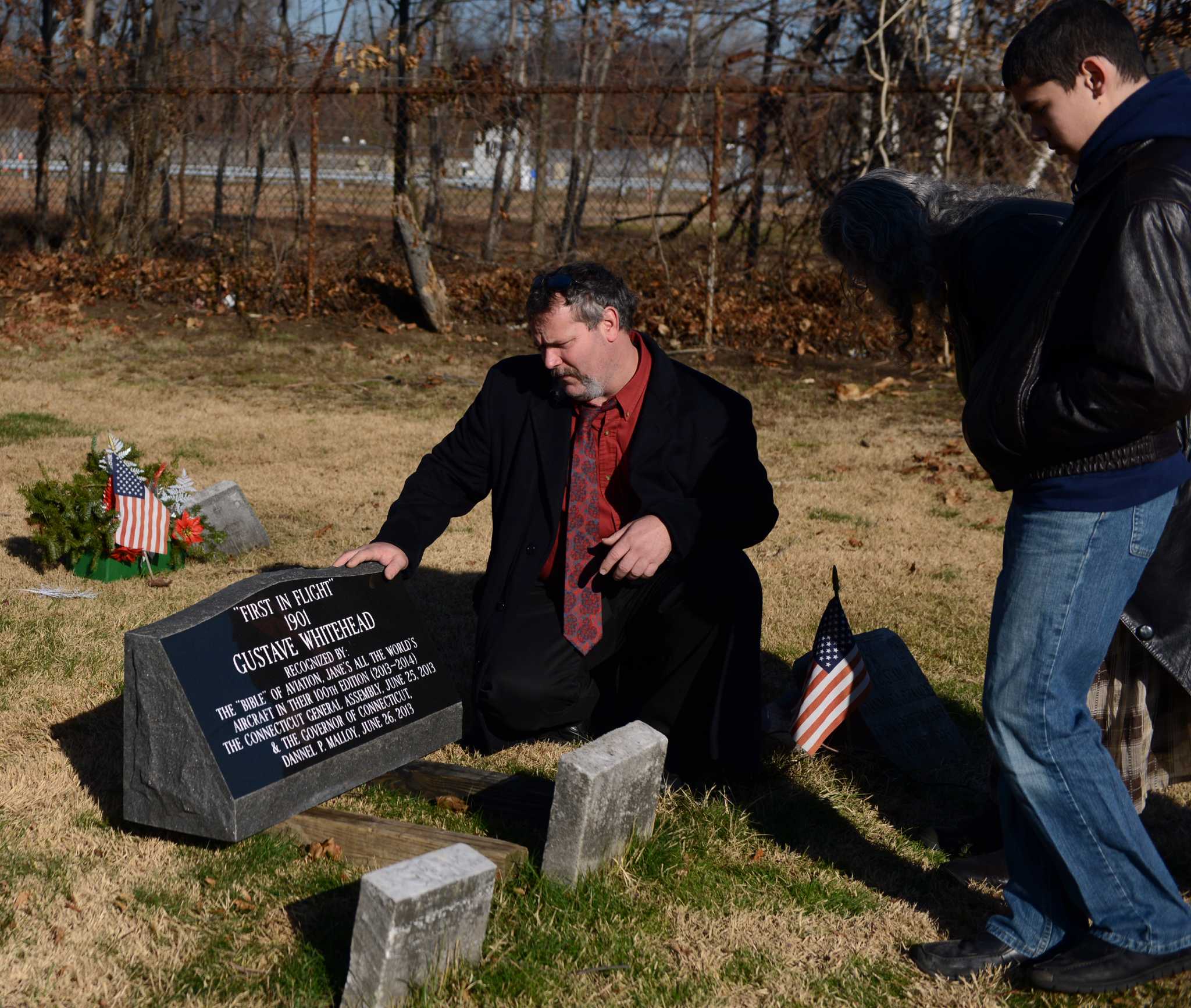Whitehead grave gets new headstone
