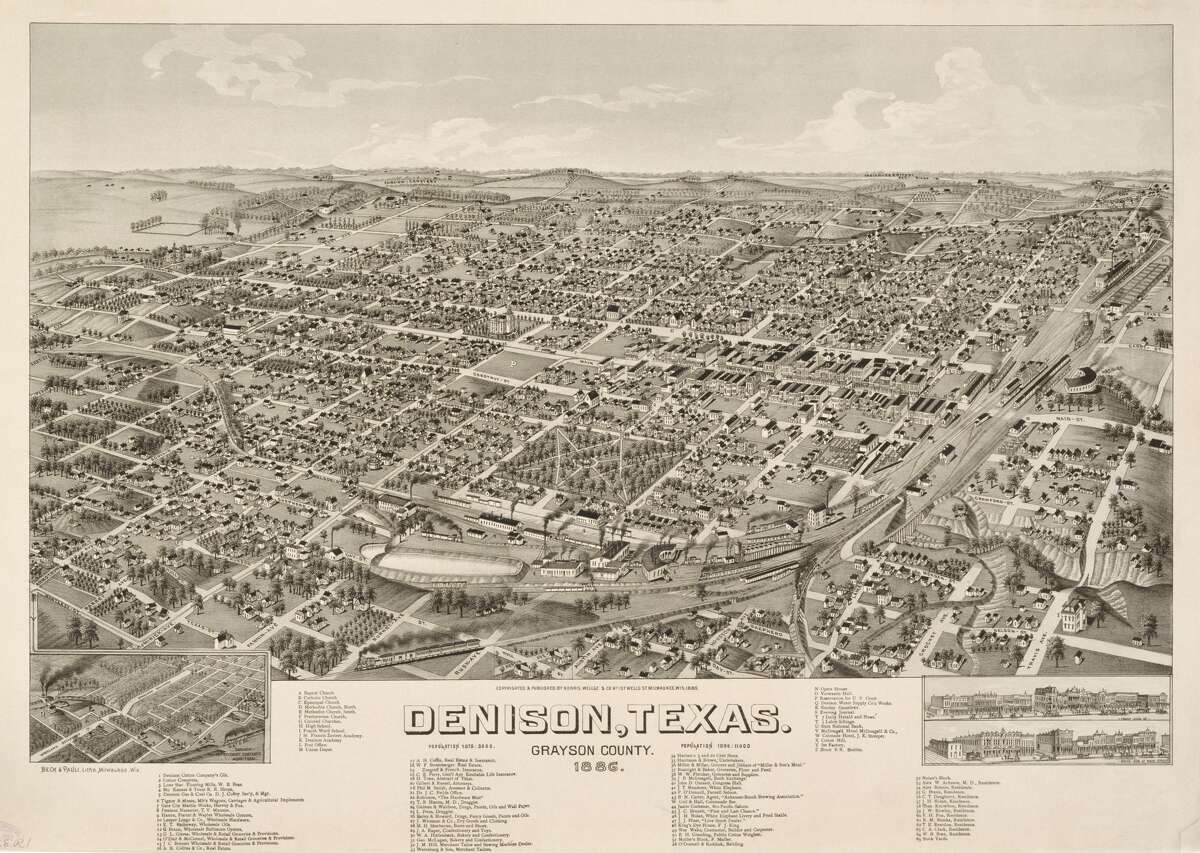 Old maps, photos show Texas cities at their smallest