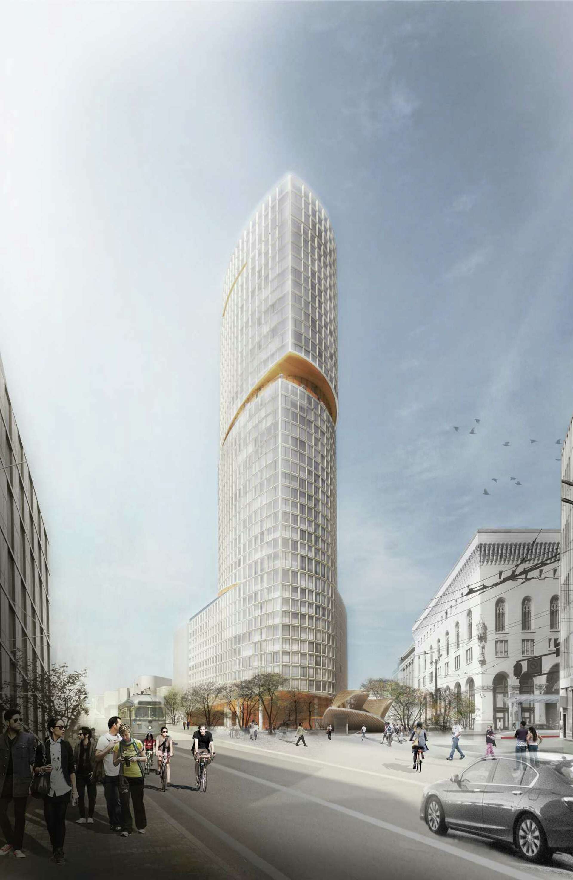 Tower design at Market and Van Ness dramatic but down to earth