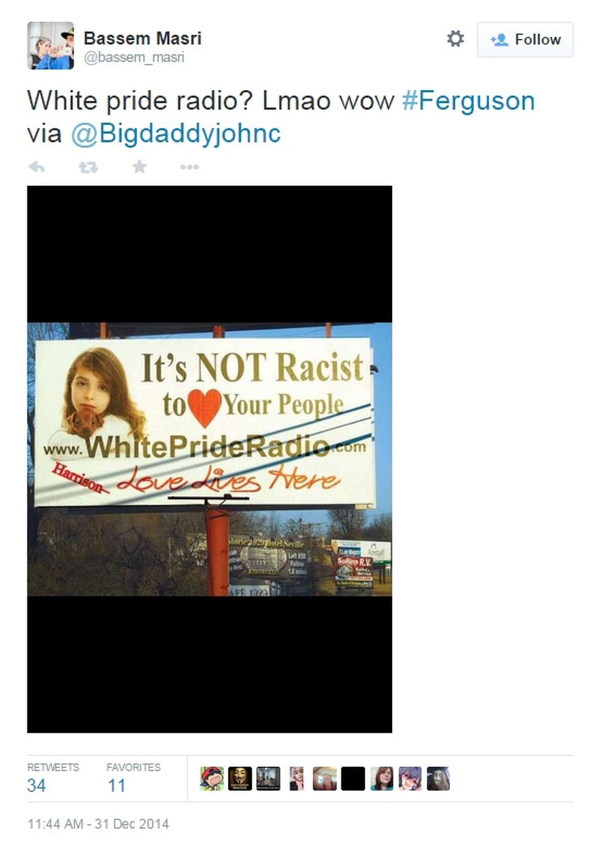 Arkansas billboard promotes white pride radio, KKK leader claims it's ...