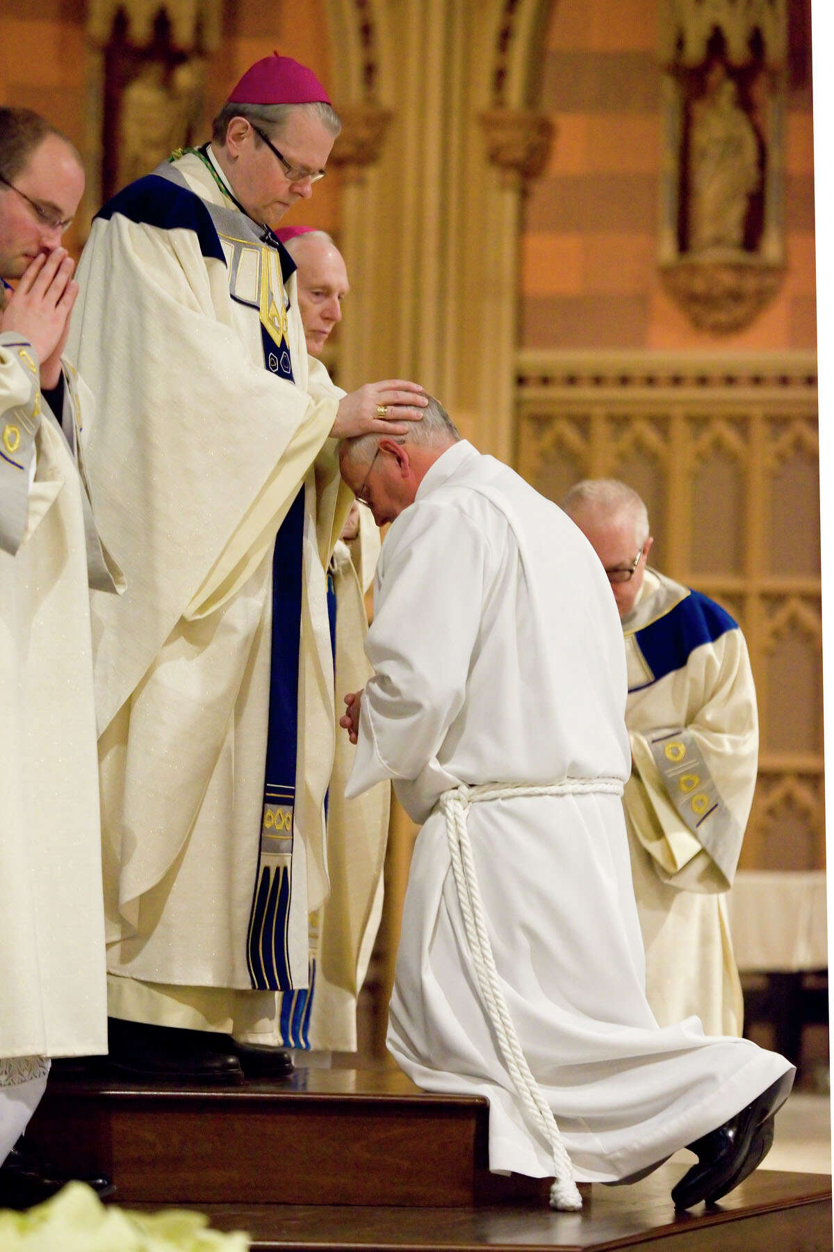 Widower becomes deacon during Albany ceremony