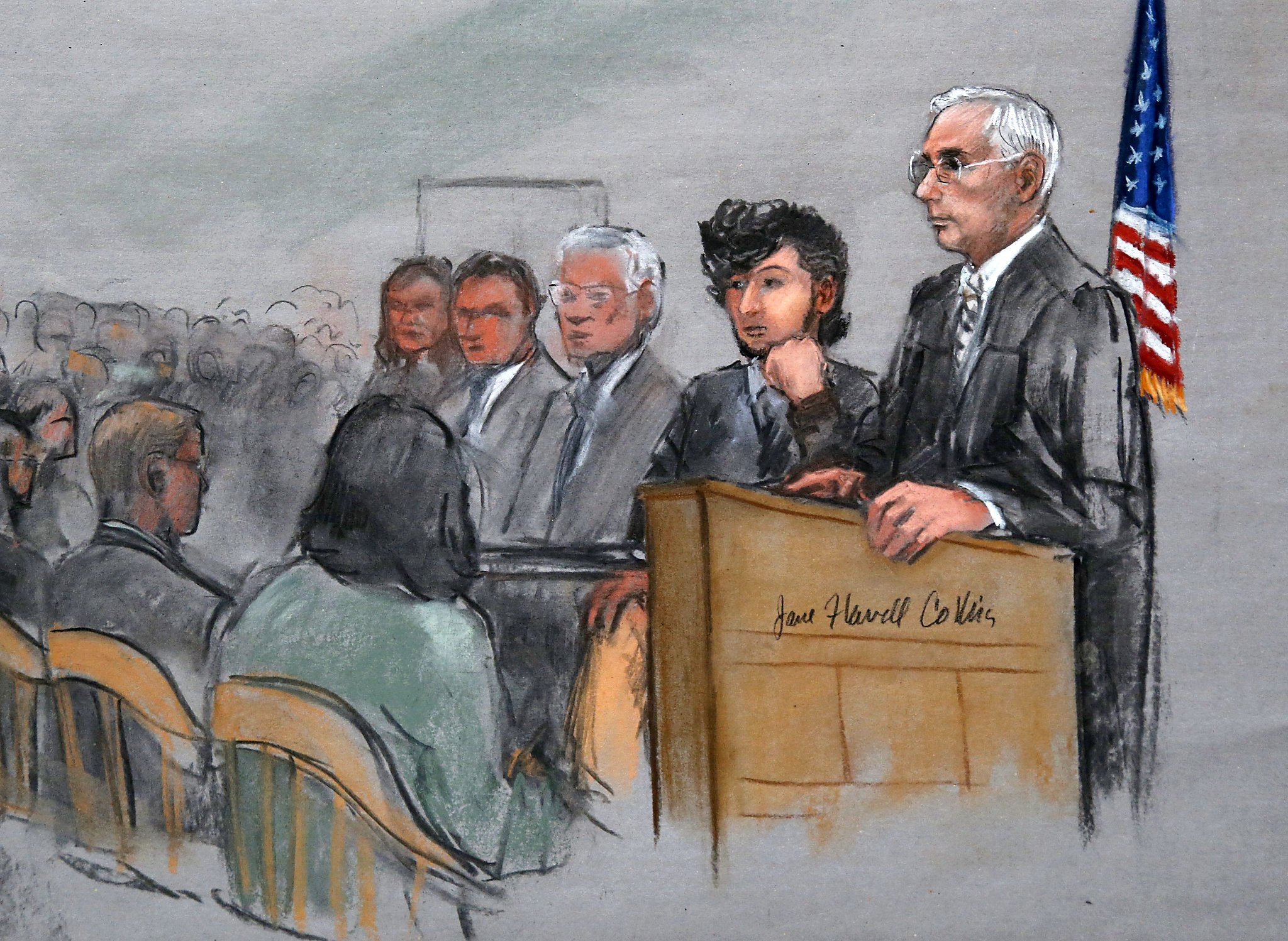 Potential jurors get first look at Boston Marathon defendant