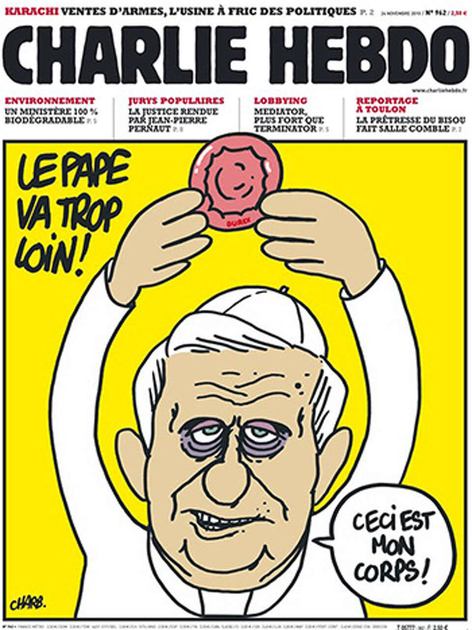 Charlie Hebdo's cover inspired by Paris attacks, shows resilience