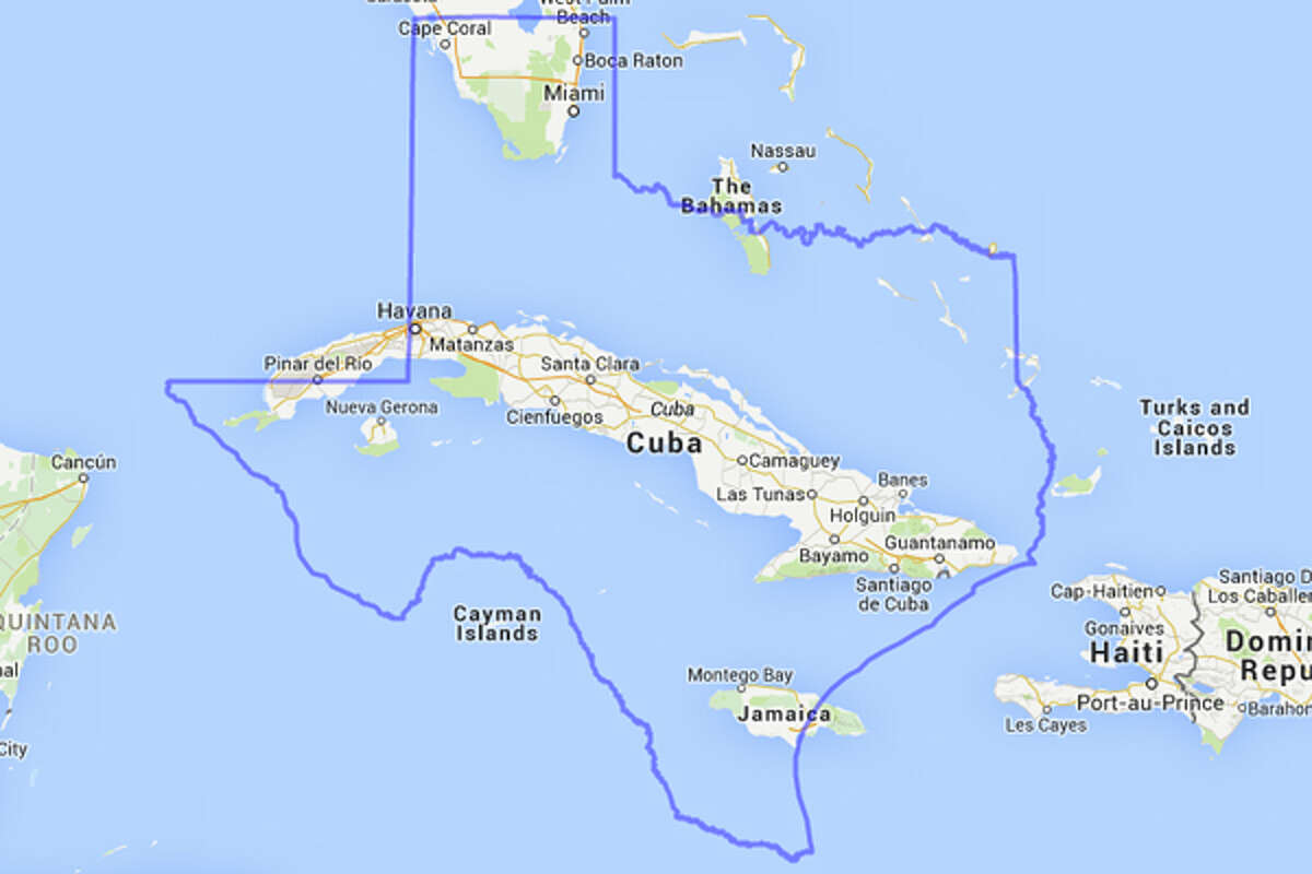 Just how big is Texas? Map compares to other countries, states