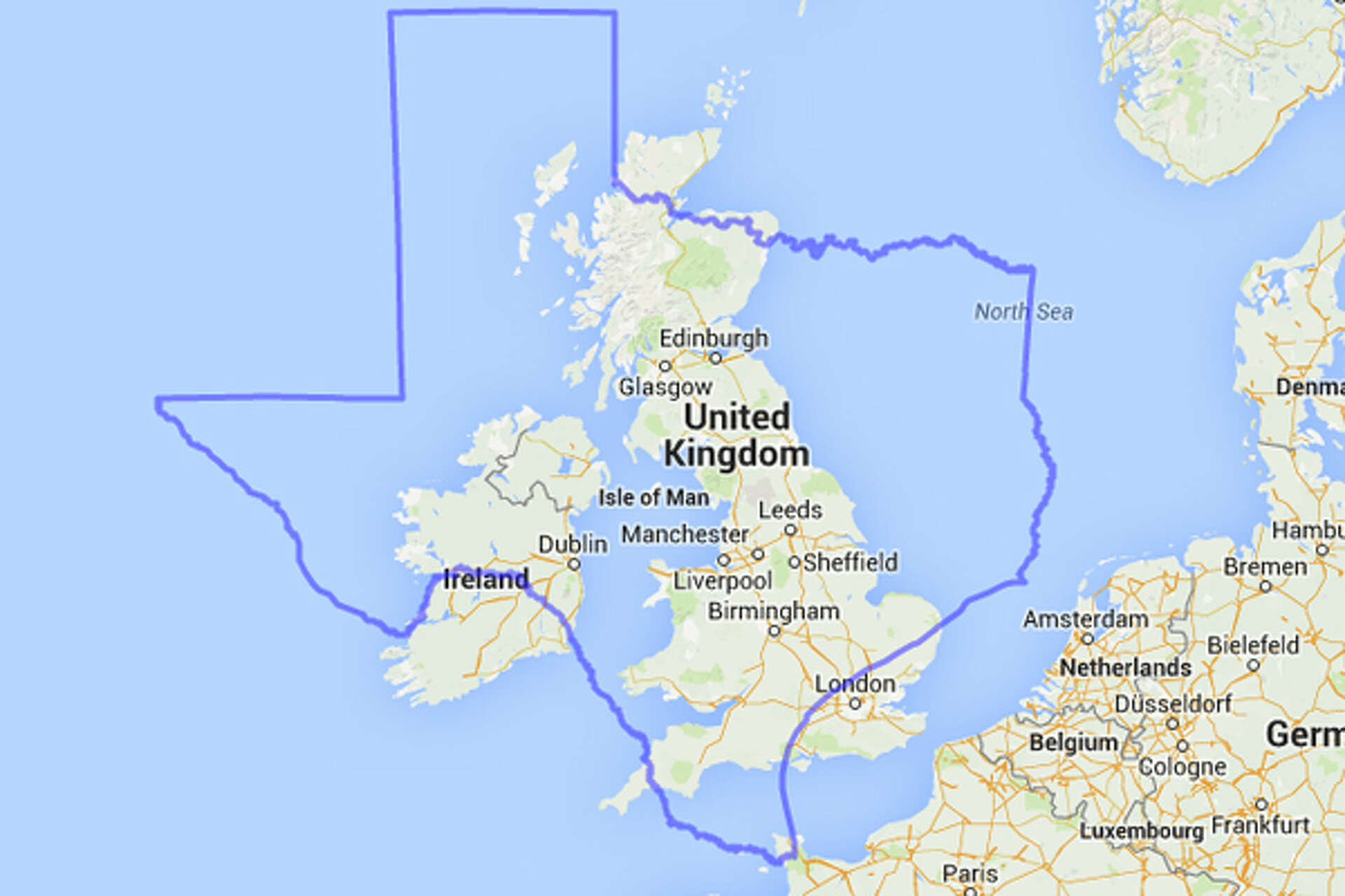 In honor of Texas' annexation, it's time to remind everyone how big the ...