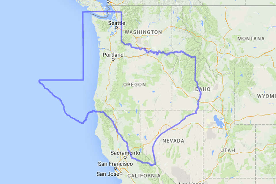 Map overlays show just how big Texas is compared to other land formations