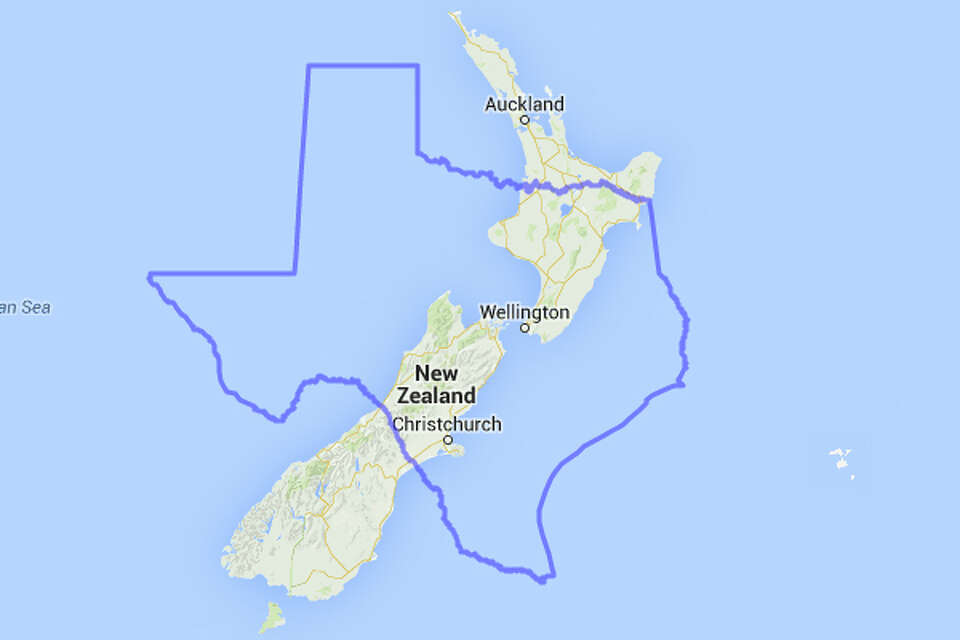 Map overlays show just how big Texas is compared to other land formations