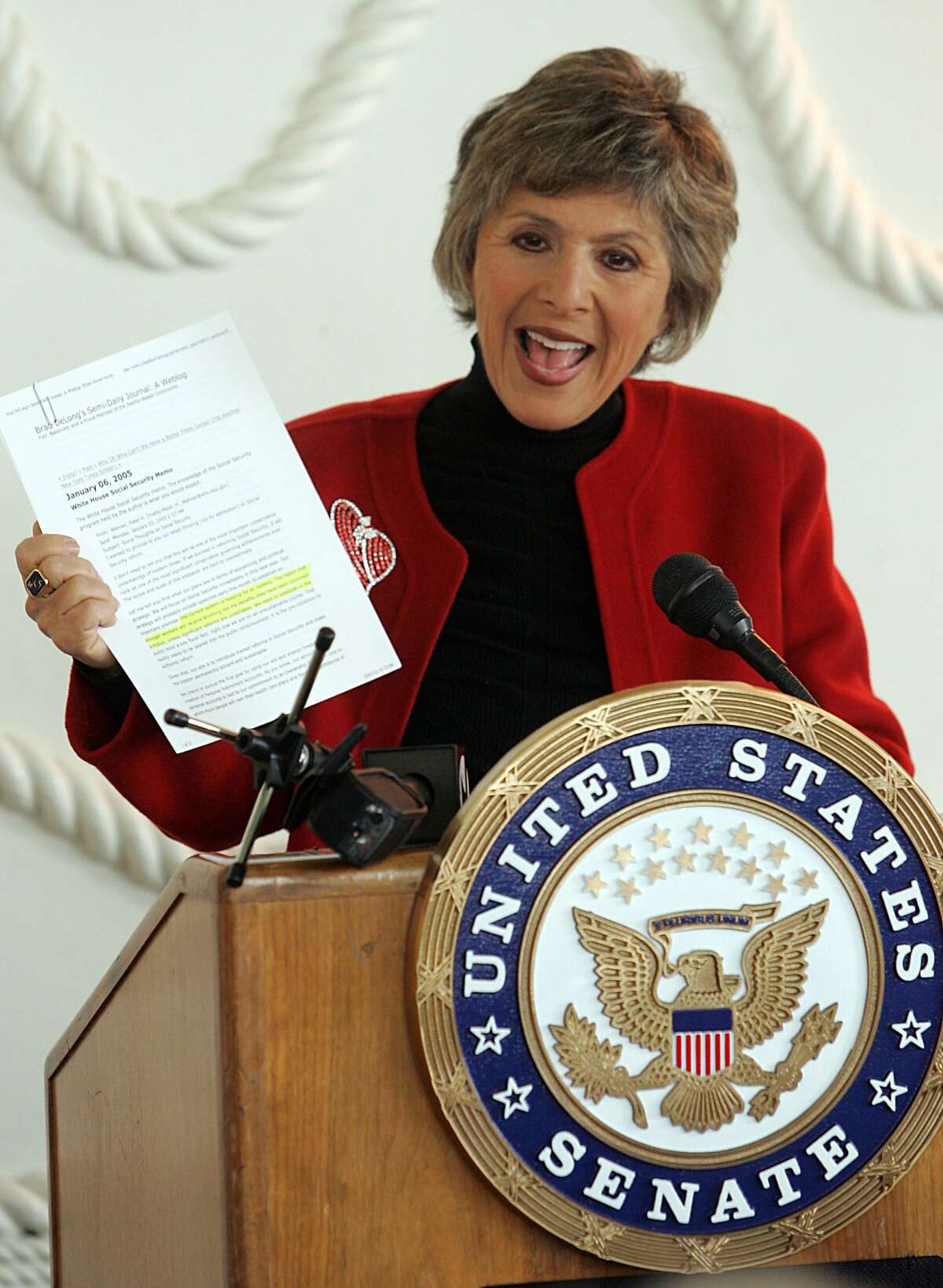 Sen. Barbara Boxer, state's fearless fighter, won't run again