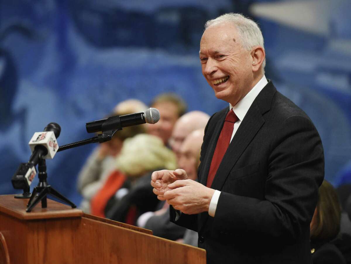 Greenwich leaders past and present honor Theis