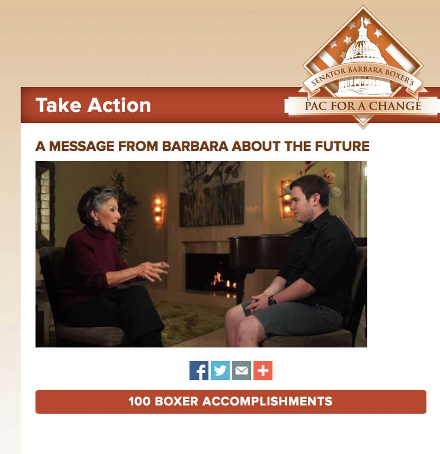 Sen. Barbara Boxer, state’s fearless fighter, won’t run again