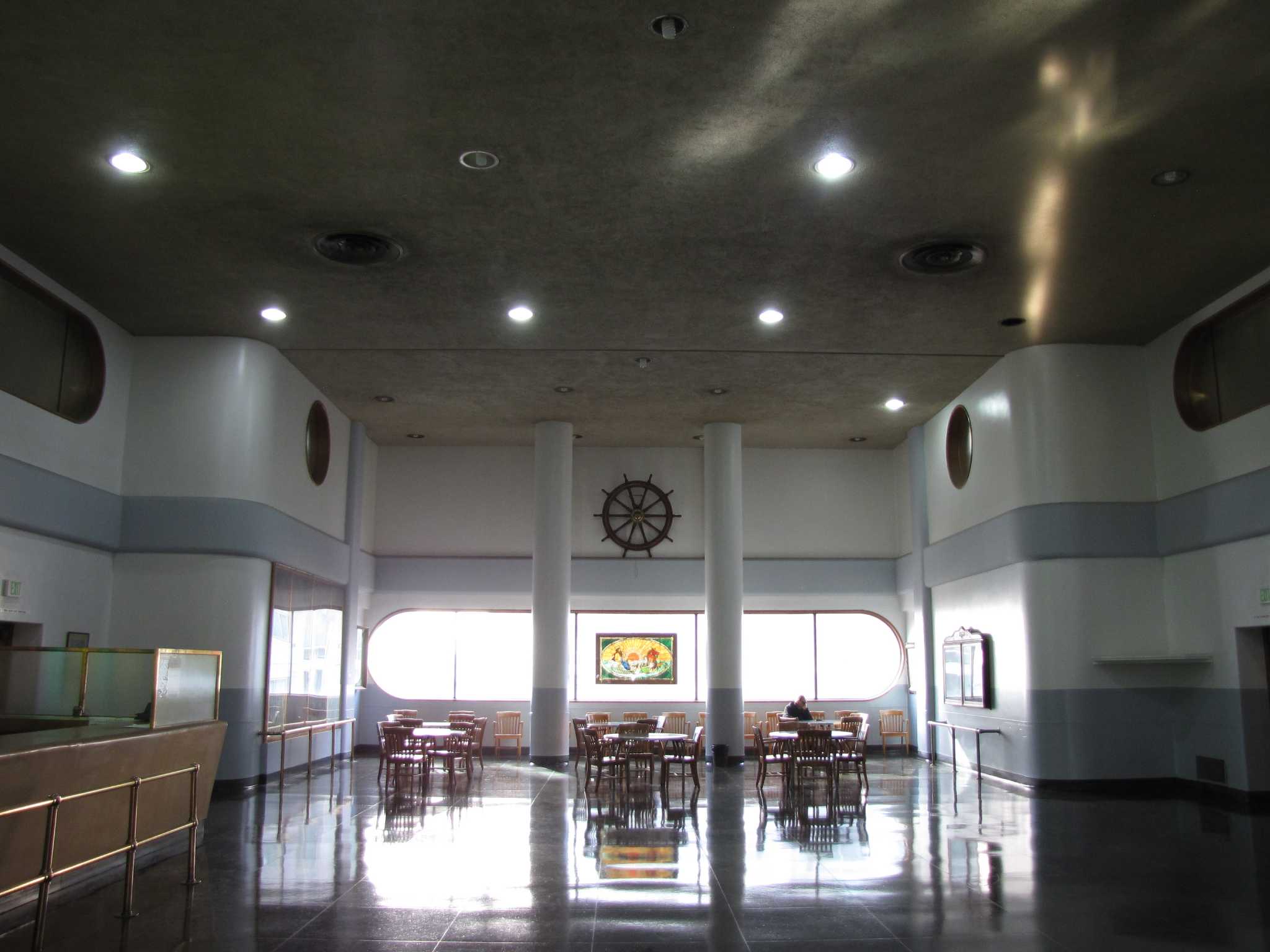 Streamline Moderne union hall stands strong amid the new