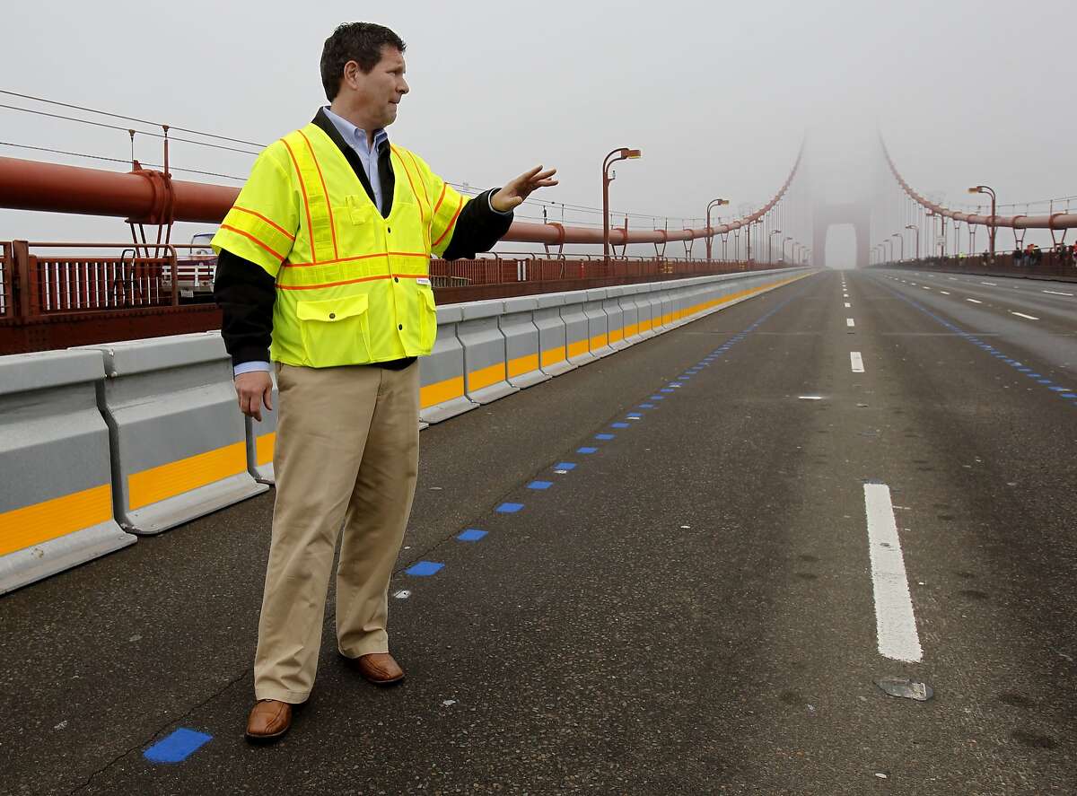Golden Gate Bridge work finished early as barrier is installed