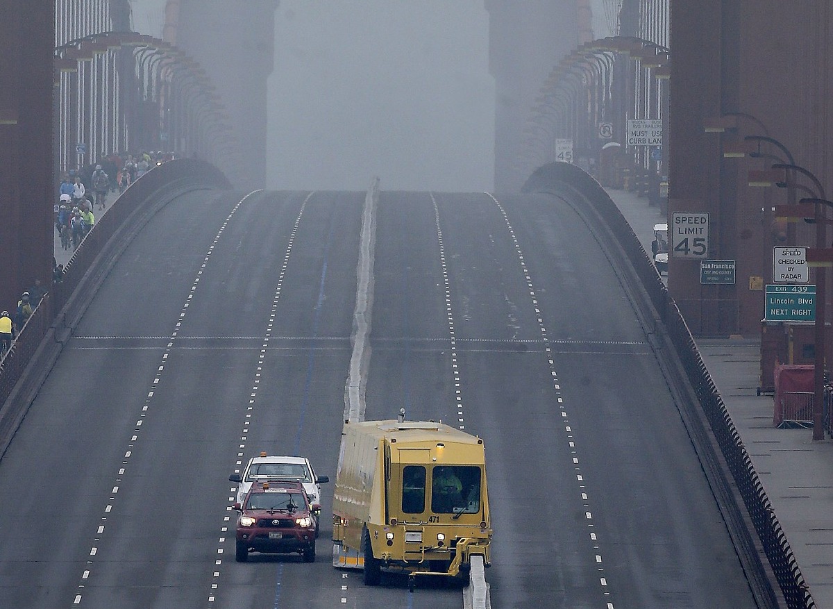 Golden Gate Bridge lane changes to greet commuters in new year