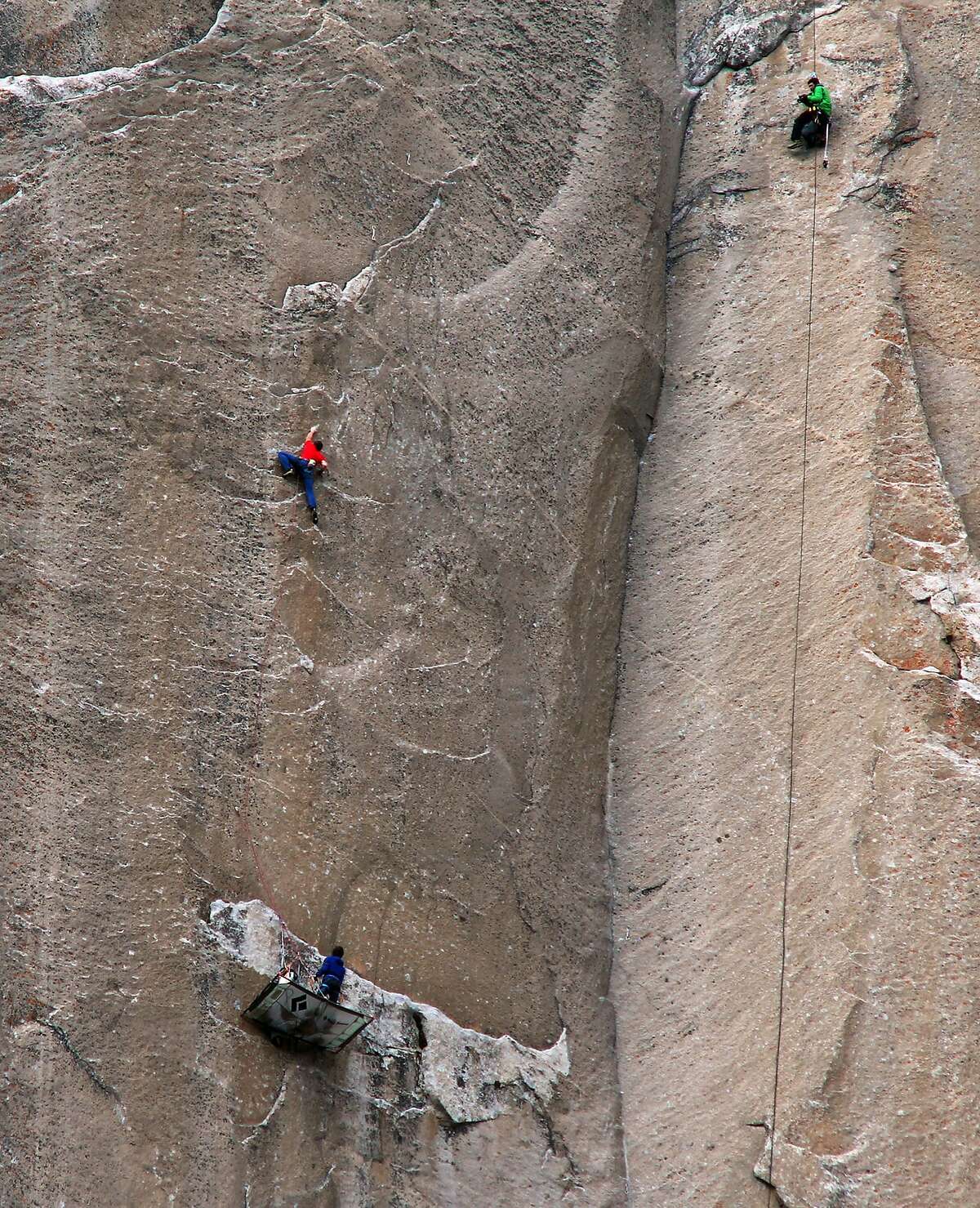 Yosemite climbers rest before final push to summit