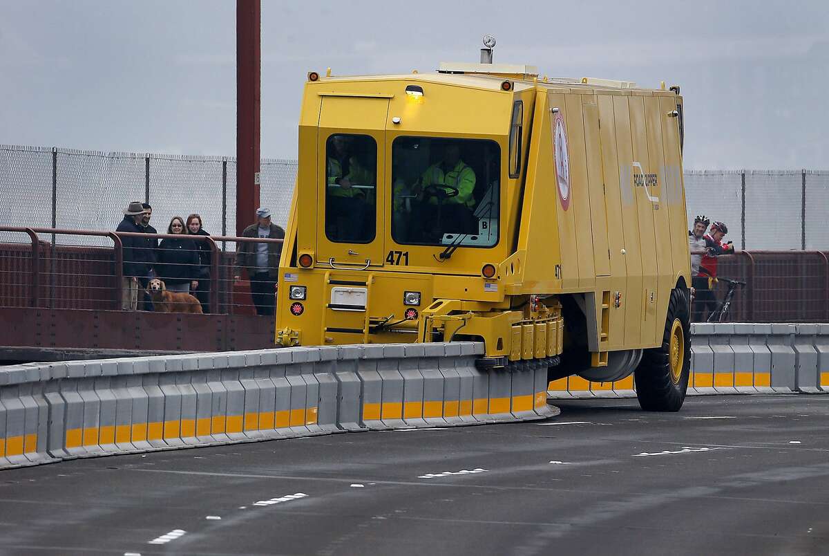 Golden Gate Bridge lane changes to greet commuters in new year