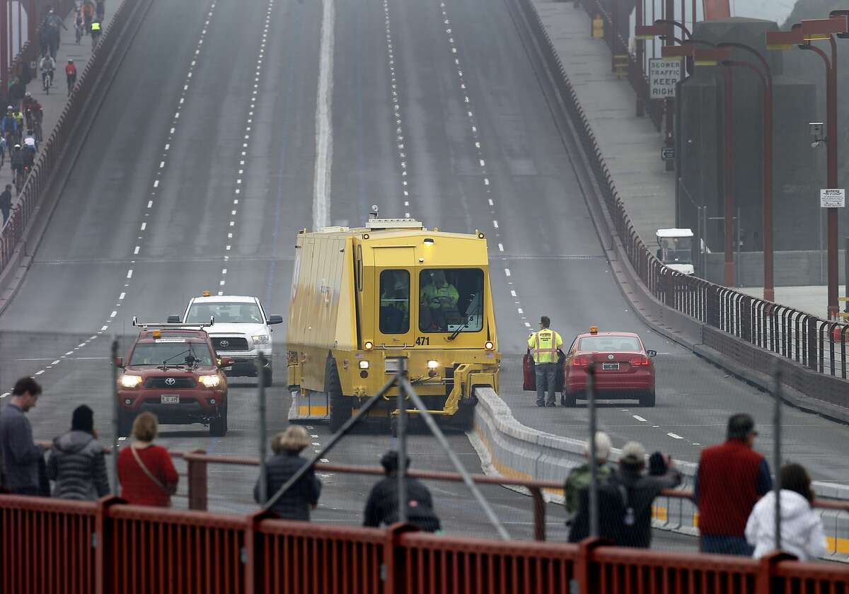 Golden Gate Bridge lane changes to greet commuters in new year