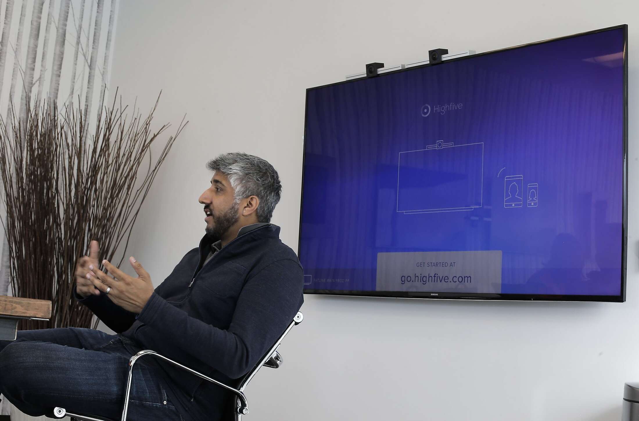 Office Space: Highfive’s office is built for video-conferencing