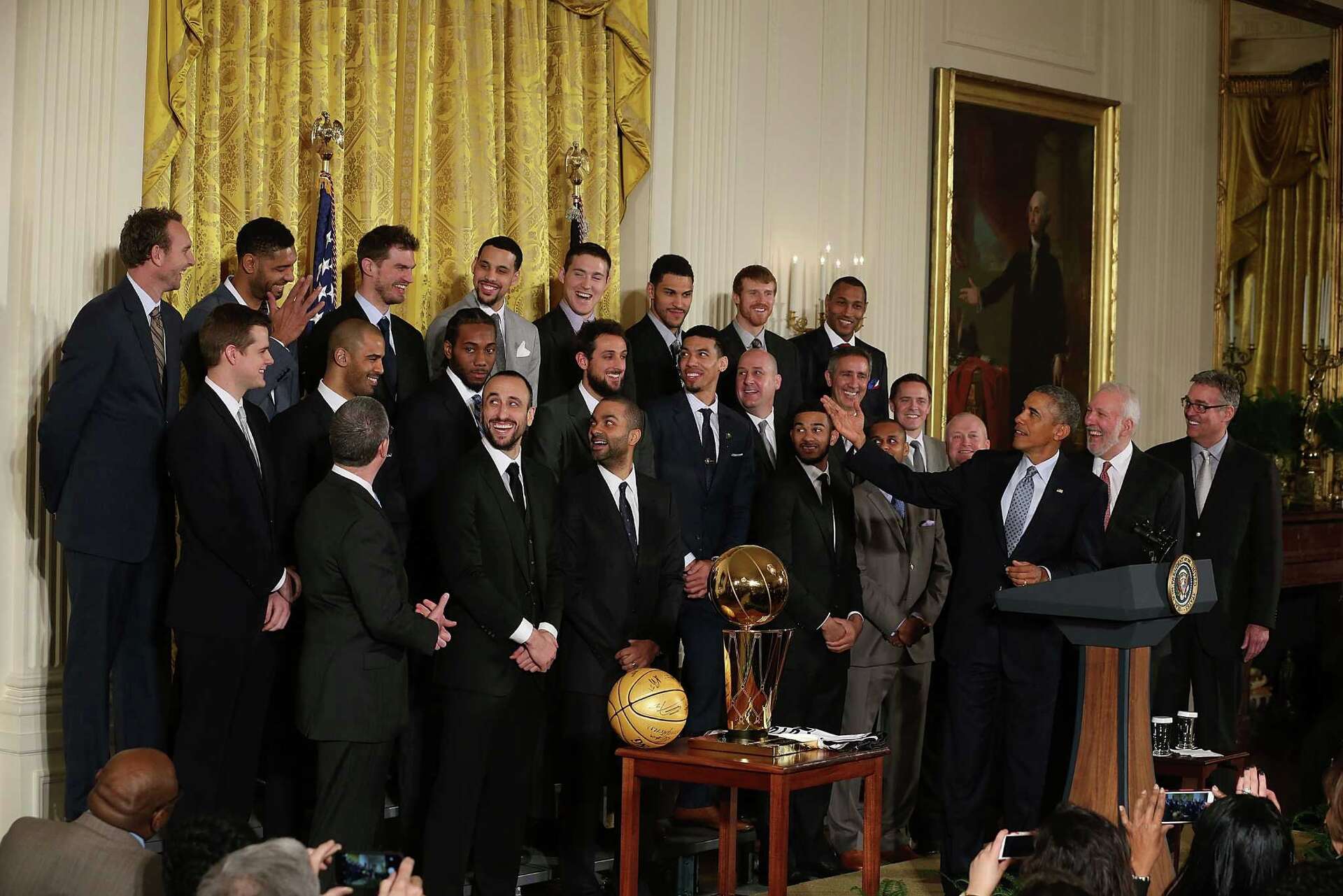 Spurs meet Obama in the White House