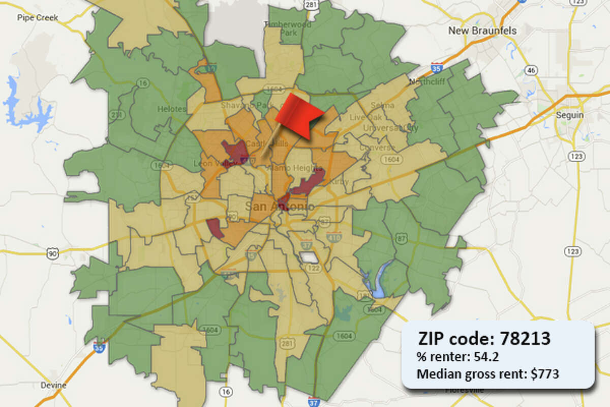 Map: Where people are renting in San Antonio