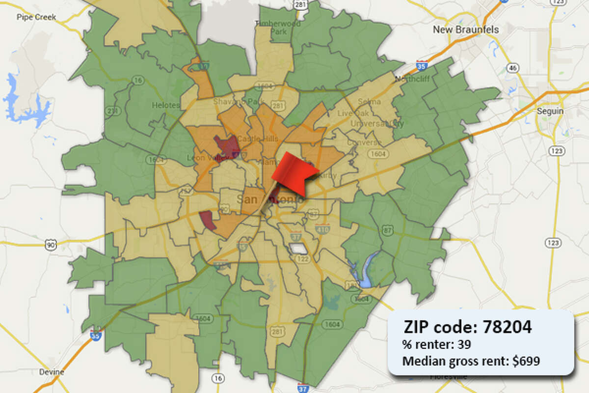 Map: Where people are renting in San Antonio