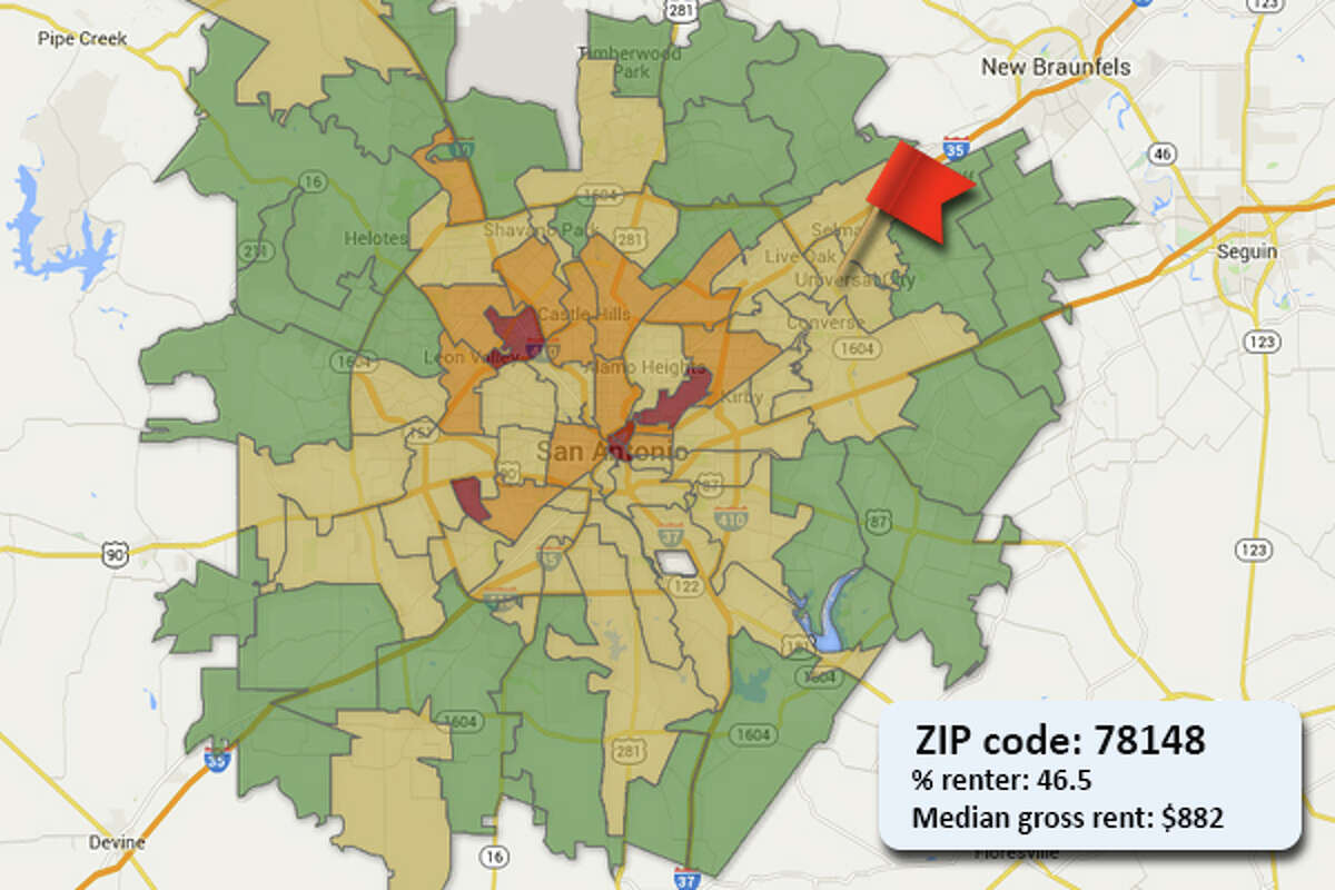 Map: Where people are renting in San Antonio