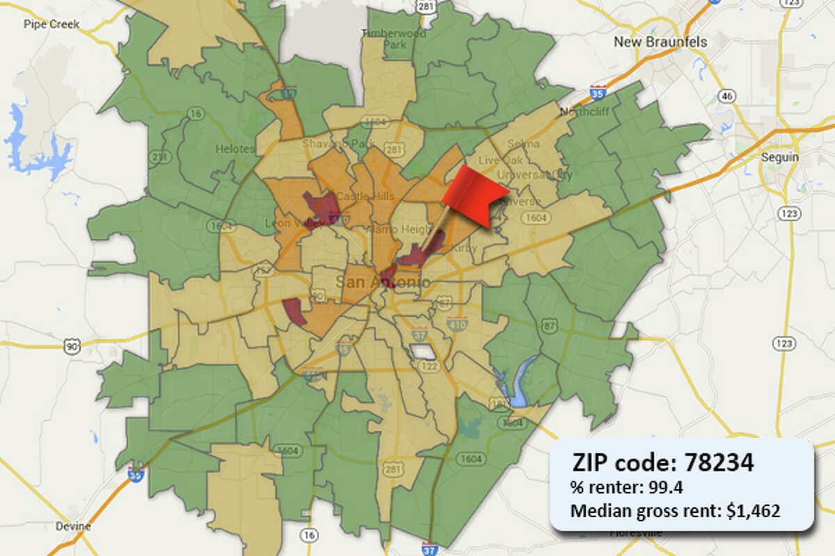 Map: Where people are renting in San Antonio