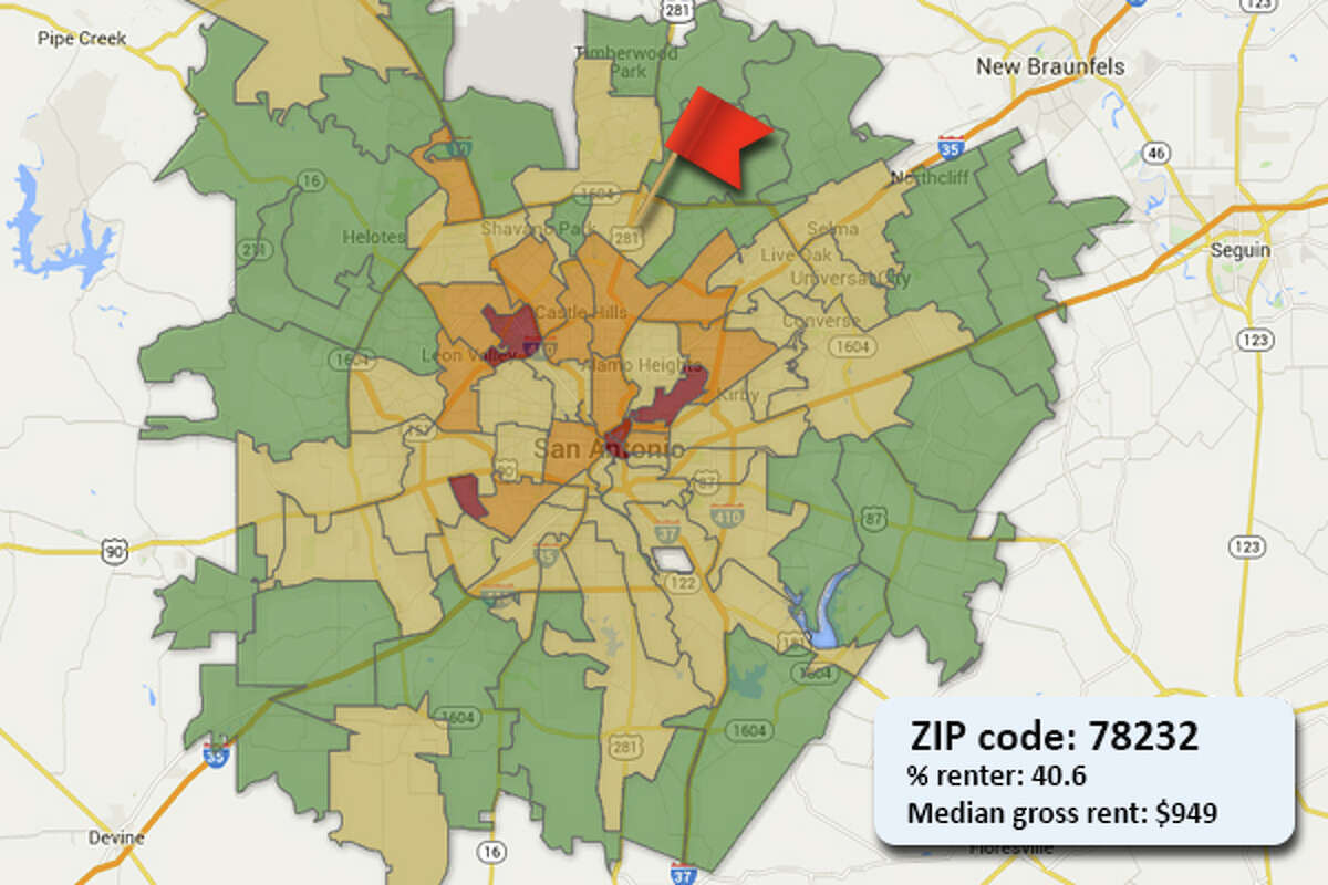 Map: Where people are renting in San Antonio