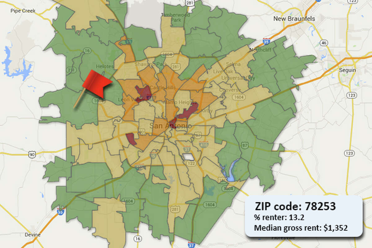 Map: Where people are renting in San Antonio