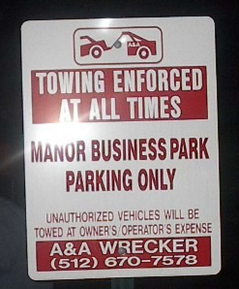 Potentially illegal towing sign examples - Chron
