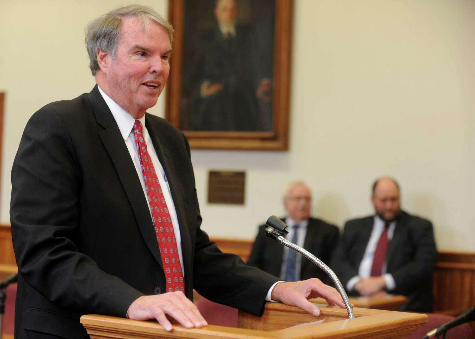 Ansonia's Judge Hoyle swears in Judge Hoyle
