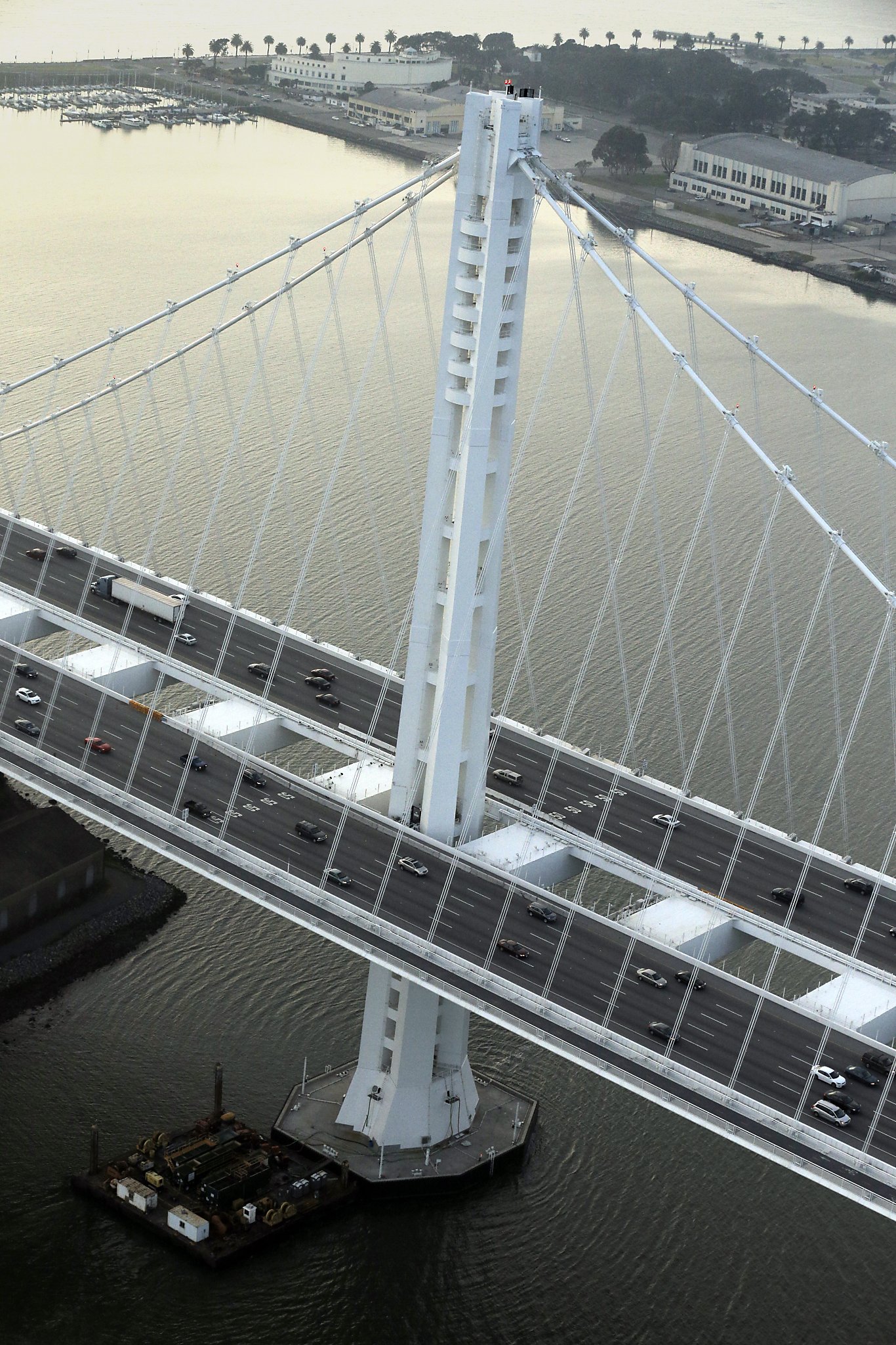 Salty water swamping some Bay Bridge rods