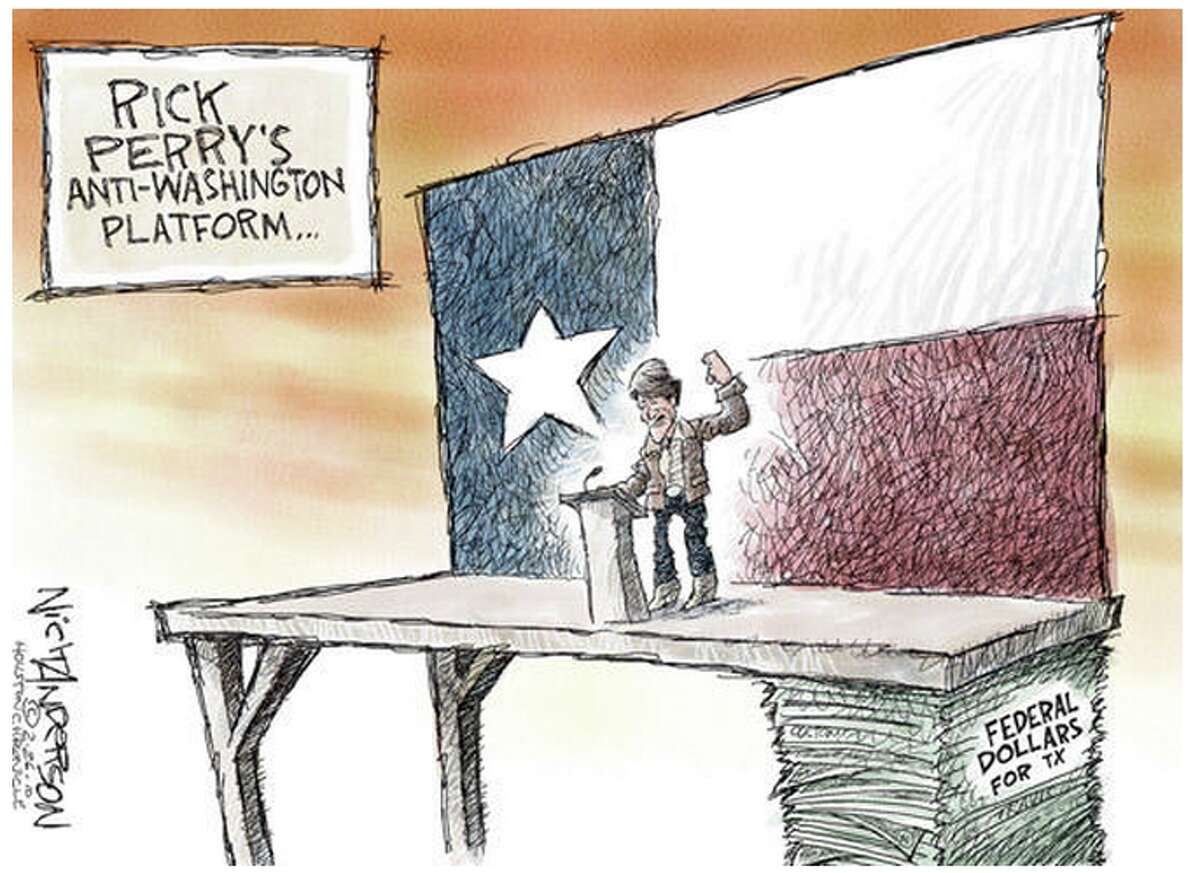 Rick Perry's return to spotlight brings a return to editorial cartoons ...