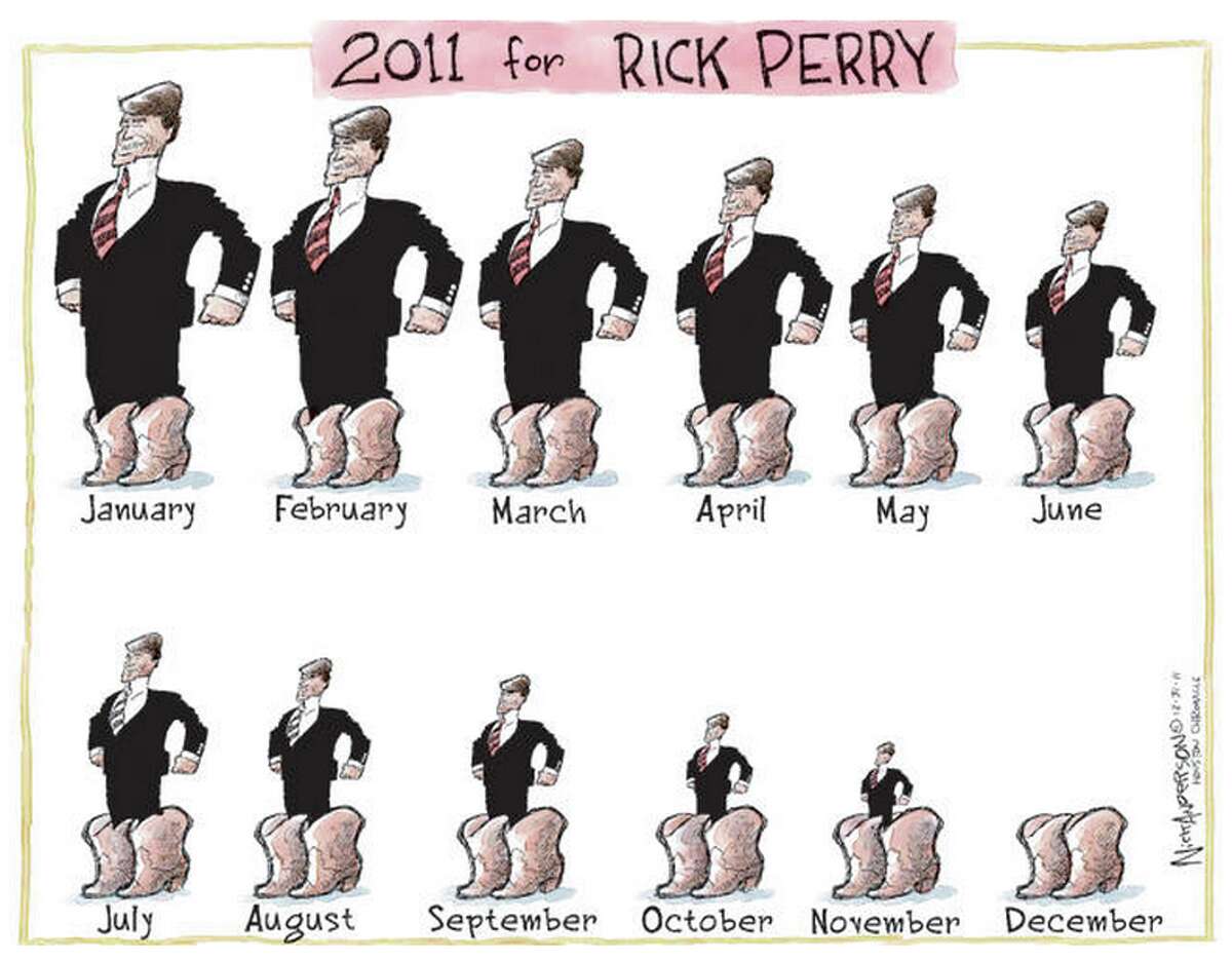 Rick Perry's return to spotlight brings a return to editorial cartoons ...