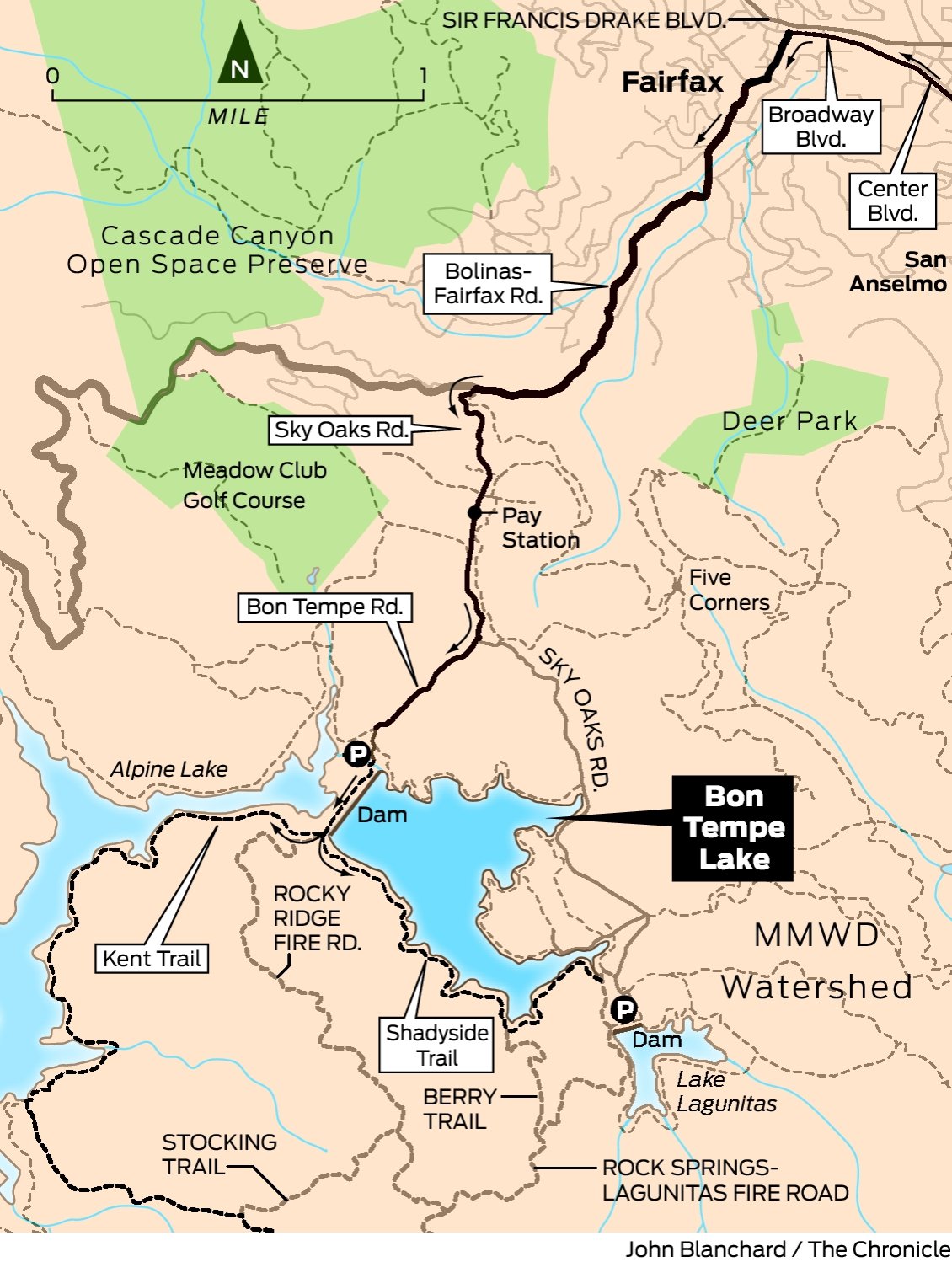 Winter getaway to Bon Tempe Lake