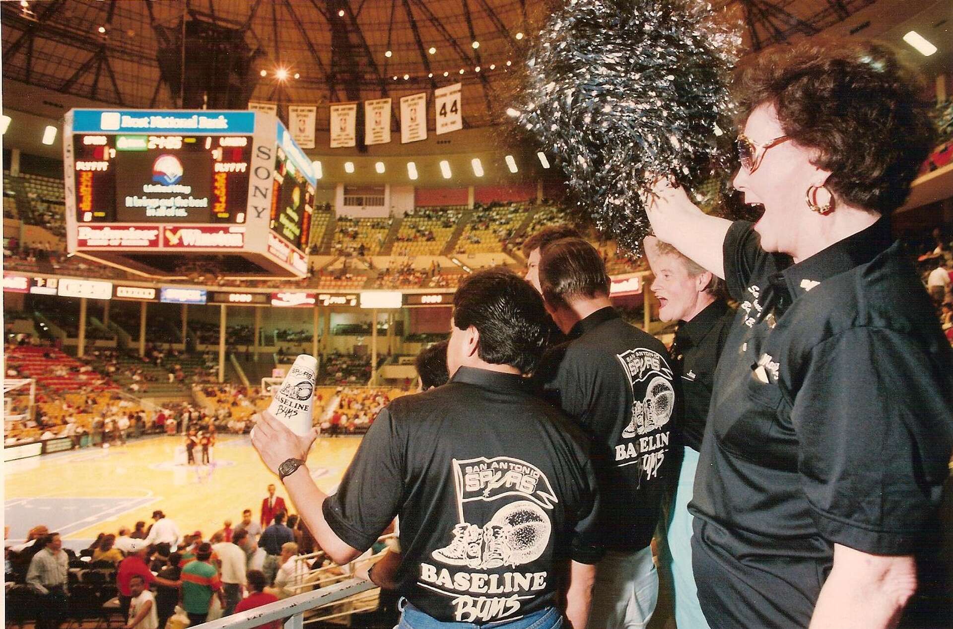 Baseline Bums leave taunting ways at Spurs games in past