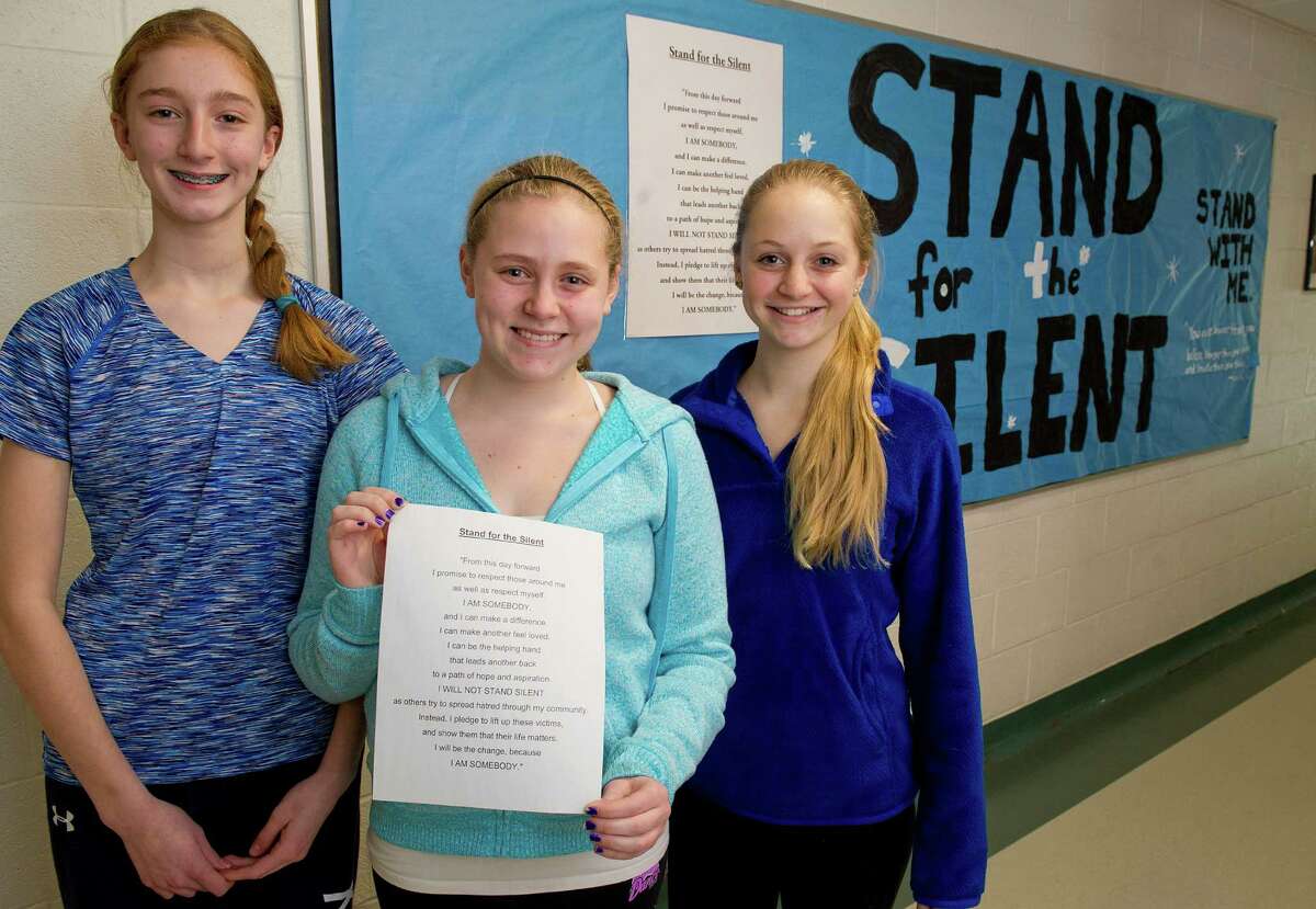 Stamford middle-schoolers take stand against bullying