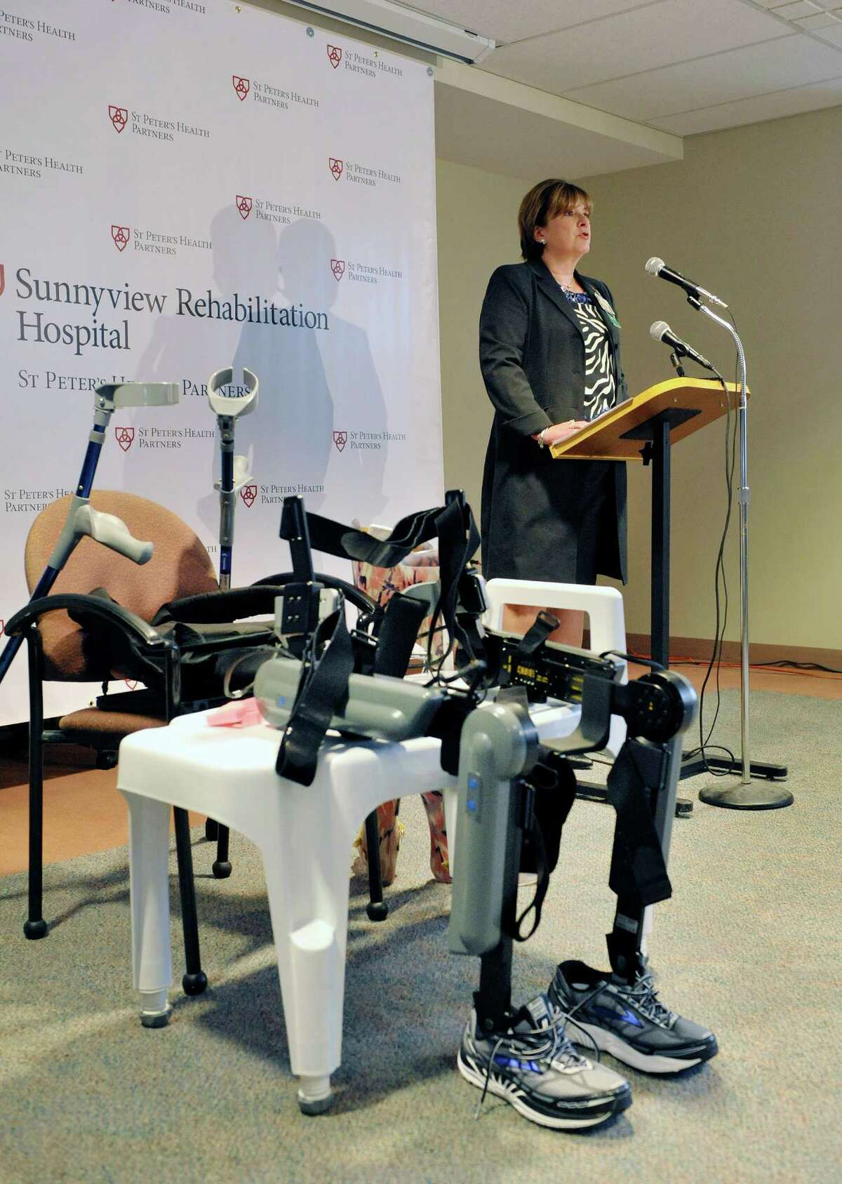 ReWalk robot at Sunnyview helps paraplegics walk again