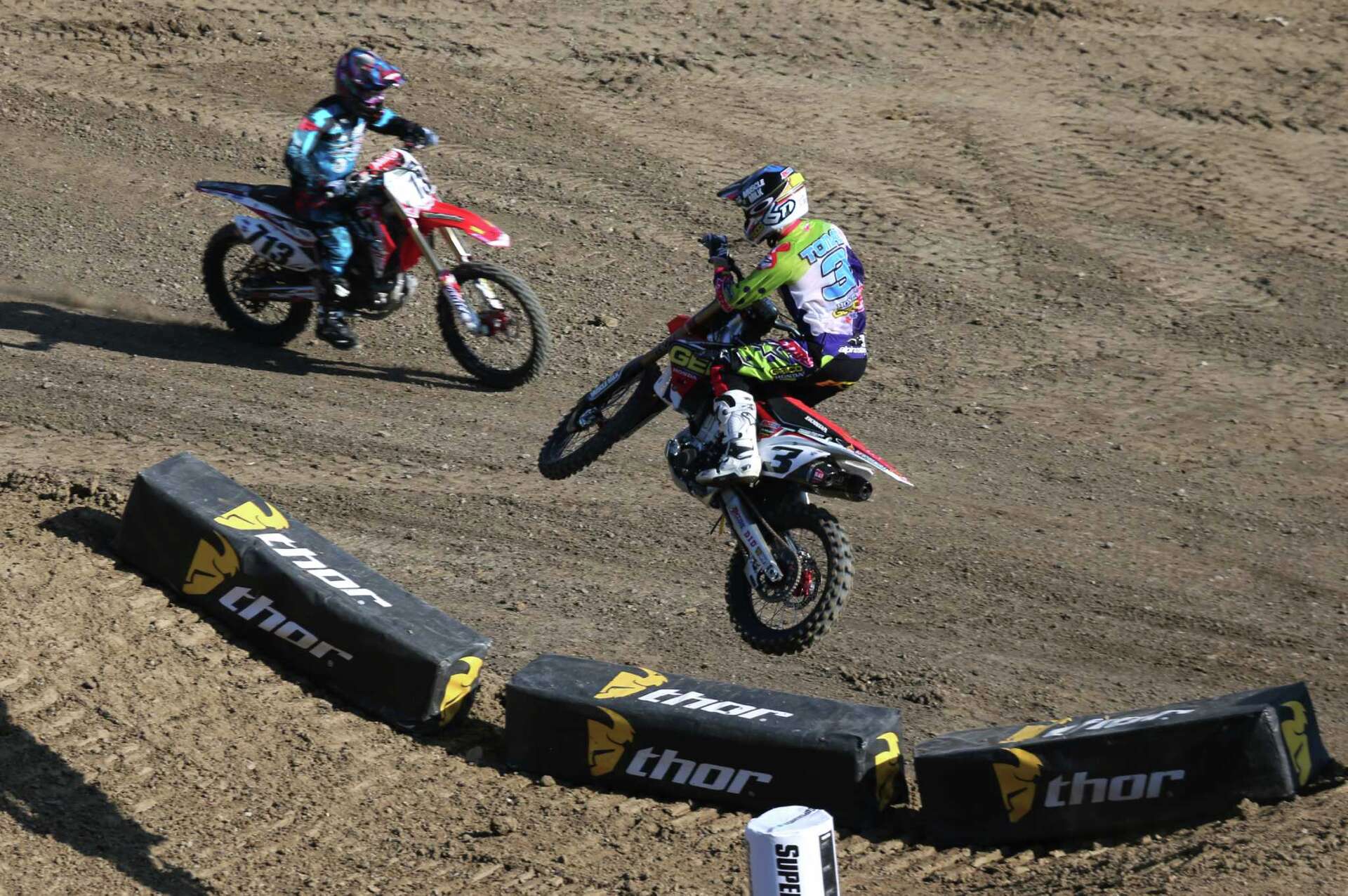 Supercross is a high-flying contact sport