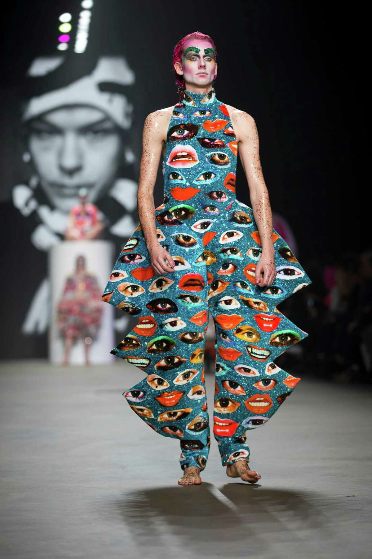 Eccentric designer blends bold colors