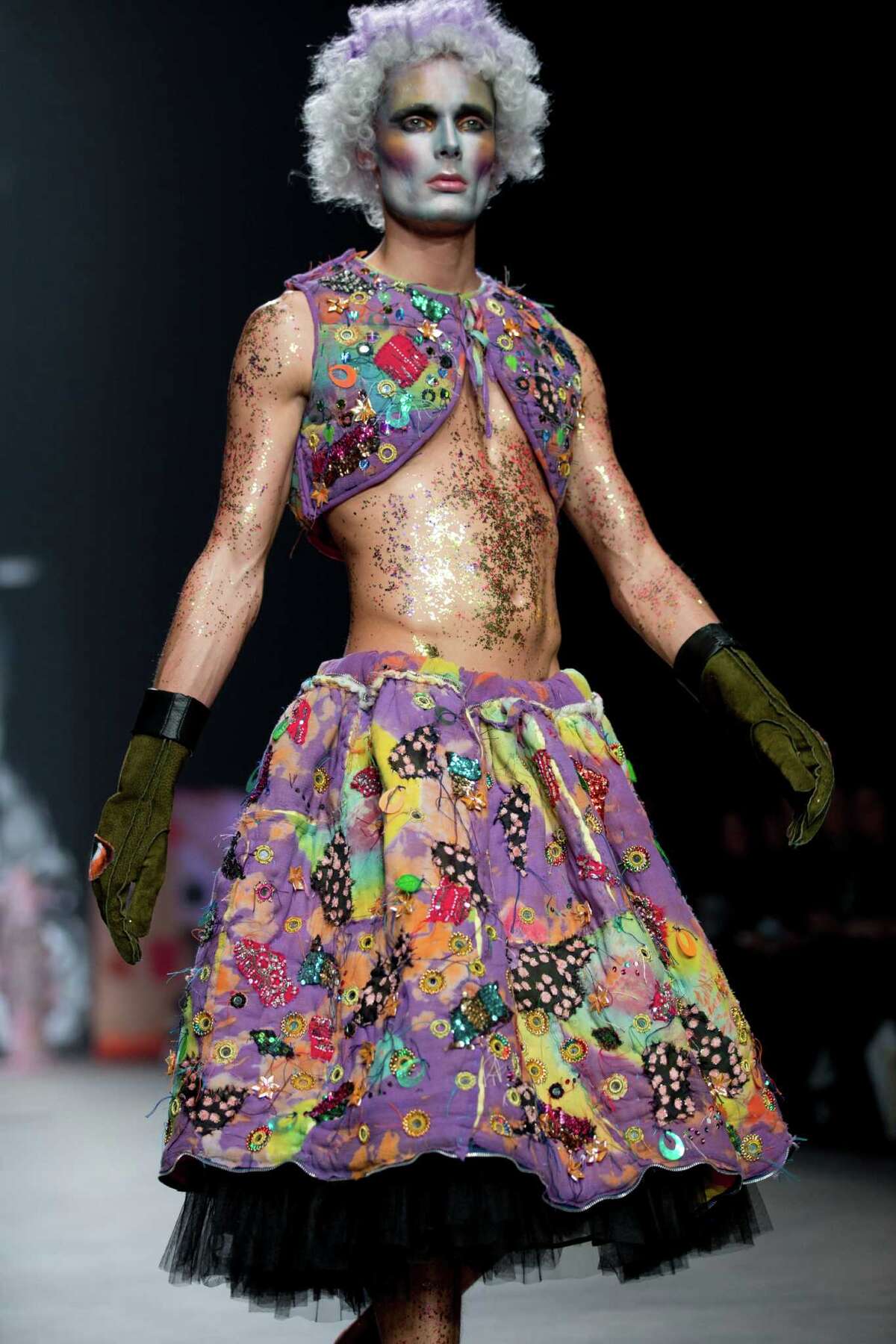 Eccentric designer blends bold colors