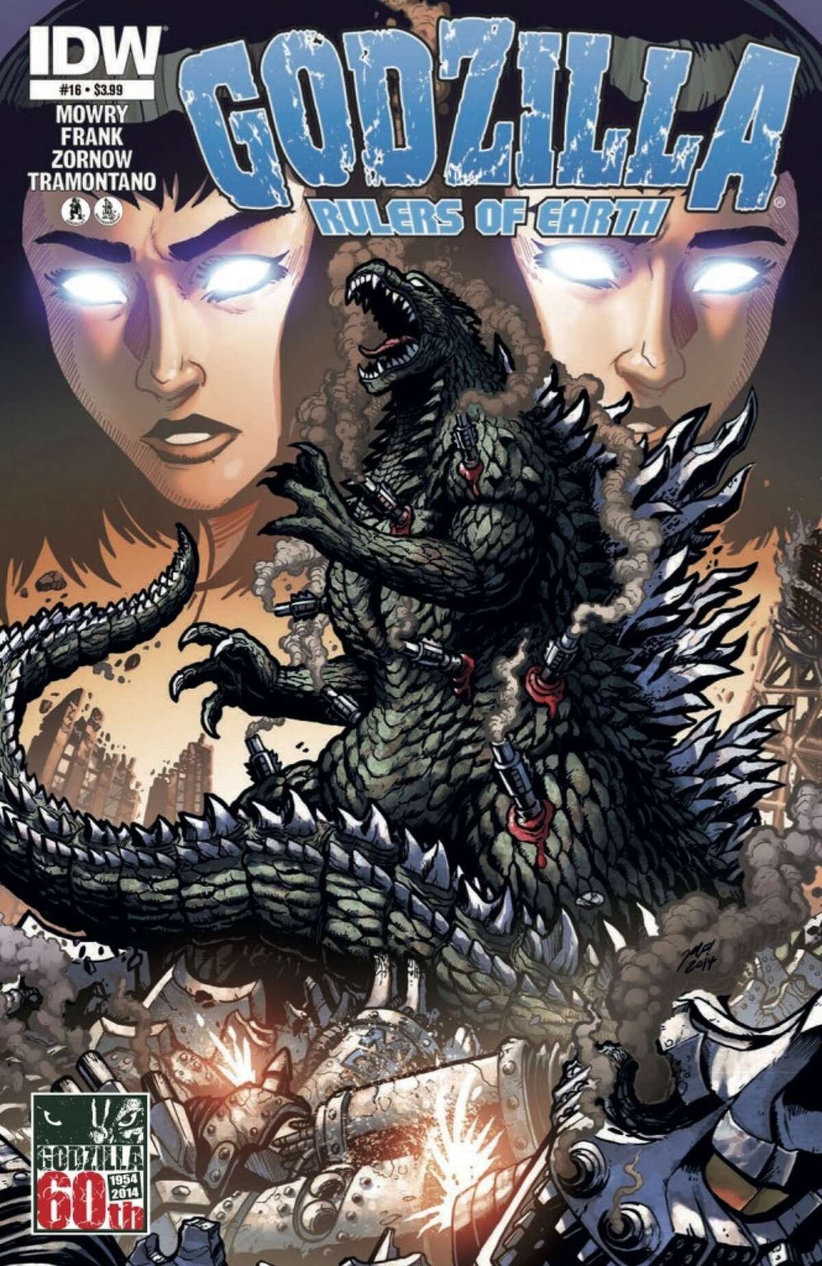 'Dueling Godzillas' art by Matt Frank shatters minds and cityscapes