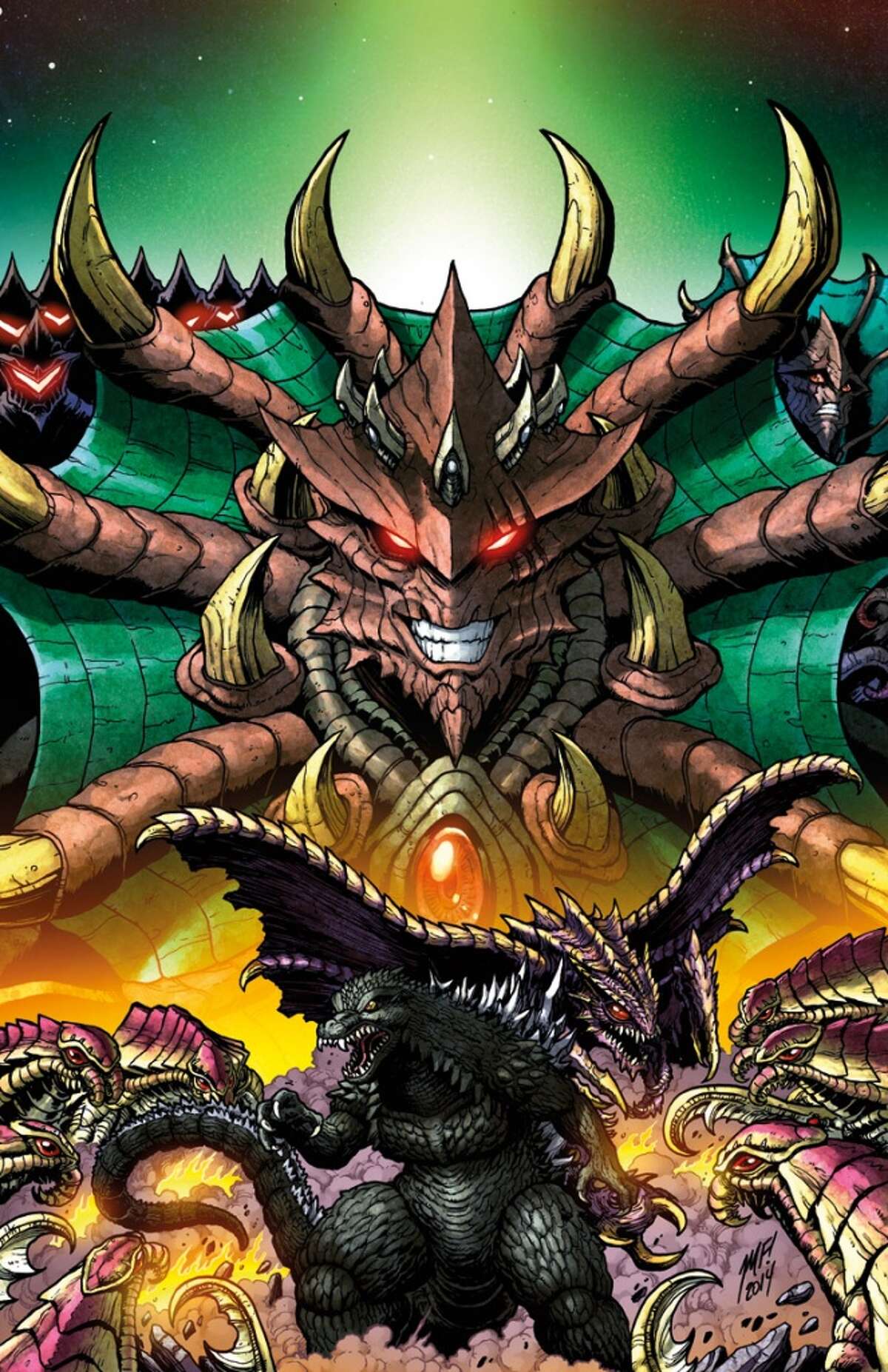 Matt Frank's 'Godzilla: Planet of the Monsters' art is massive