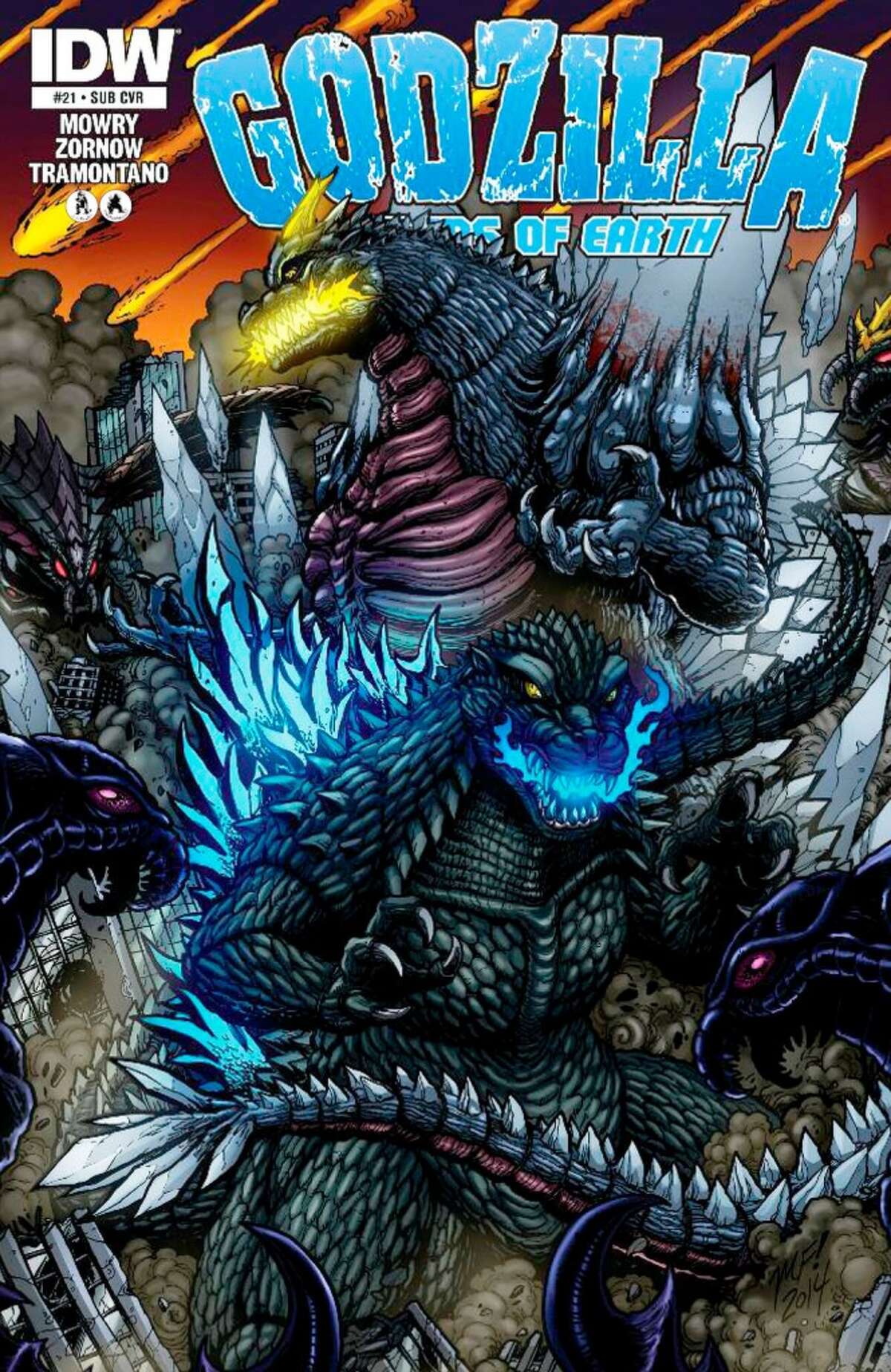 'Dueling Godzillas' art by Matt Frank shatters minds and cityscapes