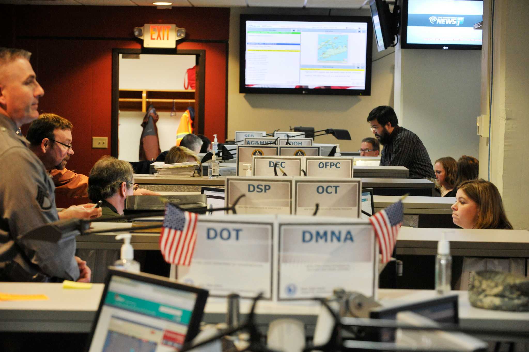 Hunkered down in the bunker