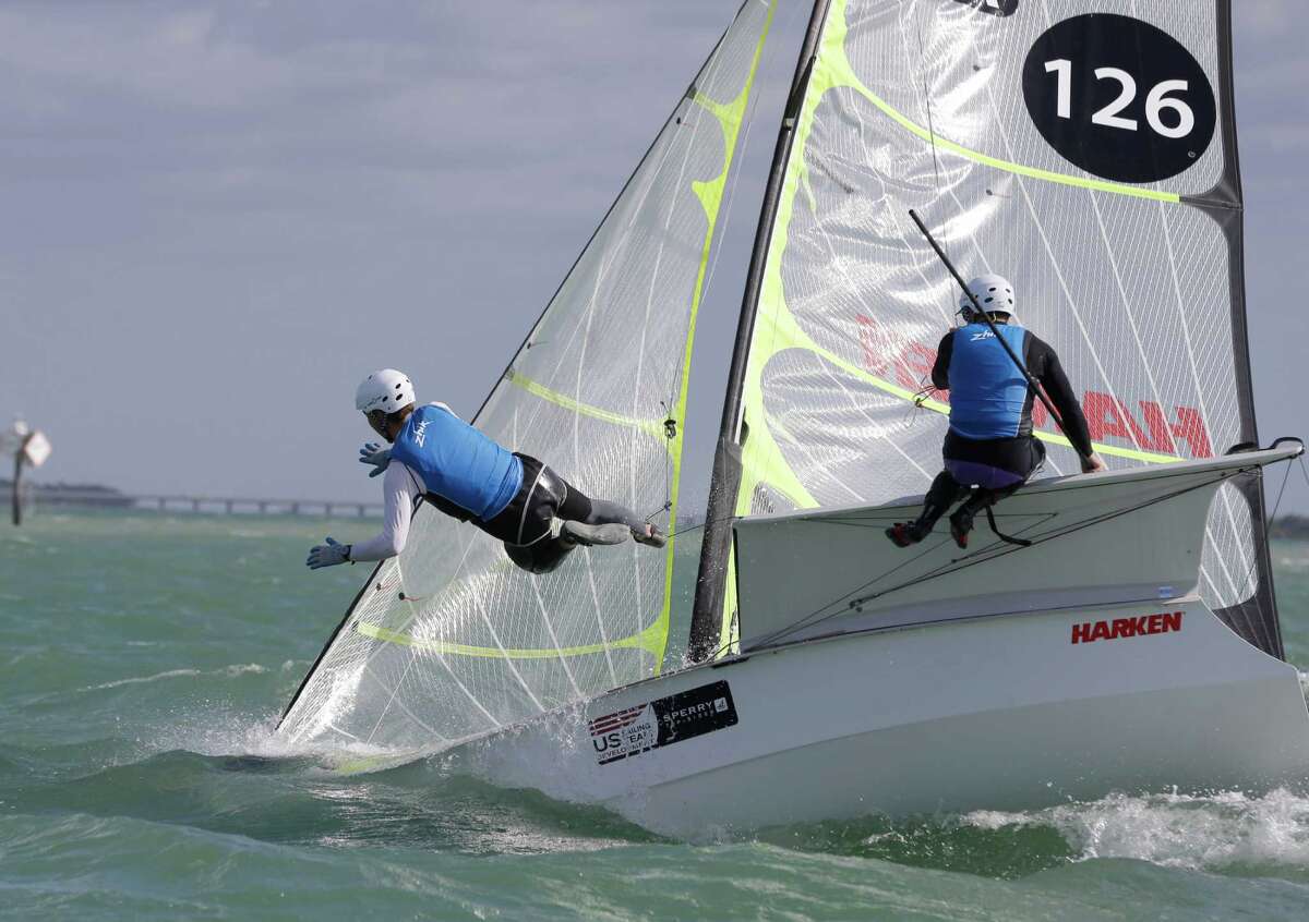 Strong sea breeze greet World Cup sailors