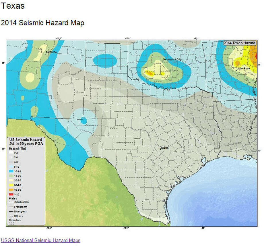 USGS to raise Texas earthquake hazard risk - Houston Chronicle