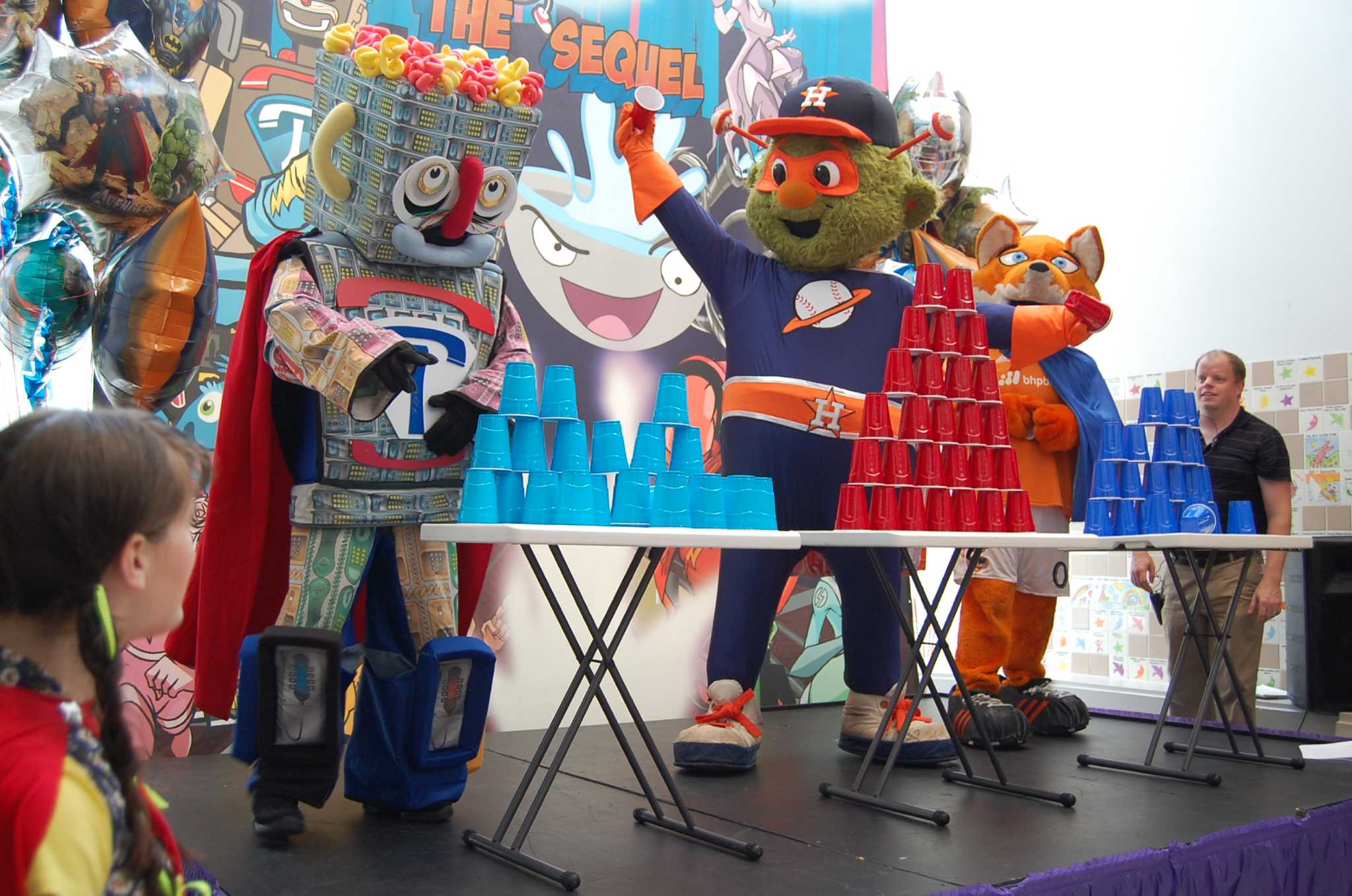 Family fun: mascot races and the science of poop