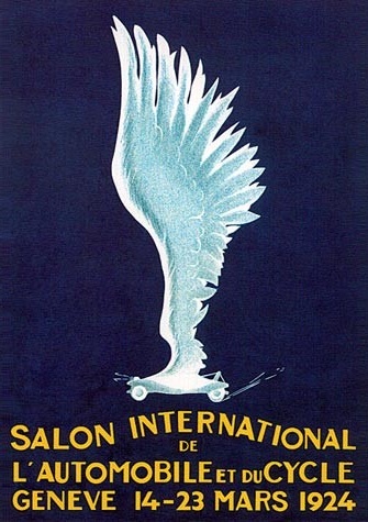 Old posters provide a feel for Geneva auto show