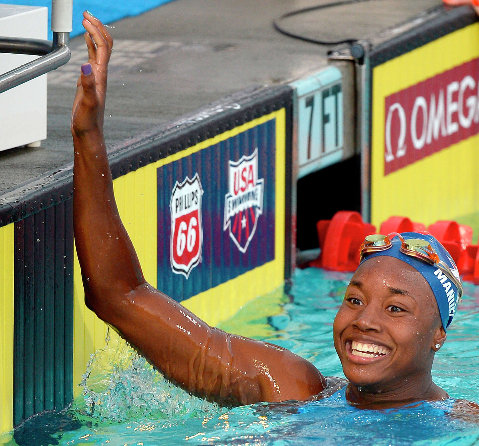 Stanford freshman freestyle swimmer Manuel making a splash